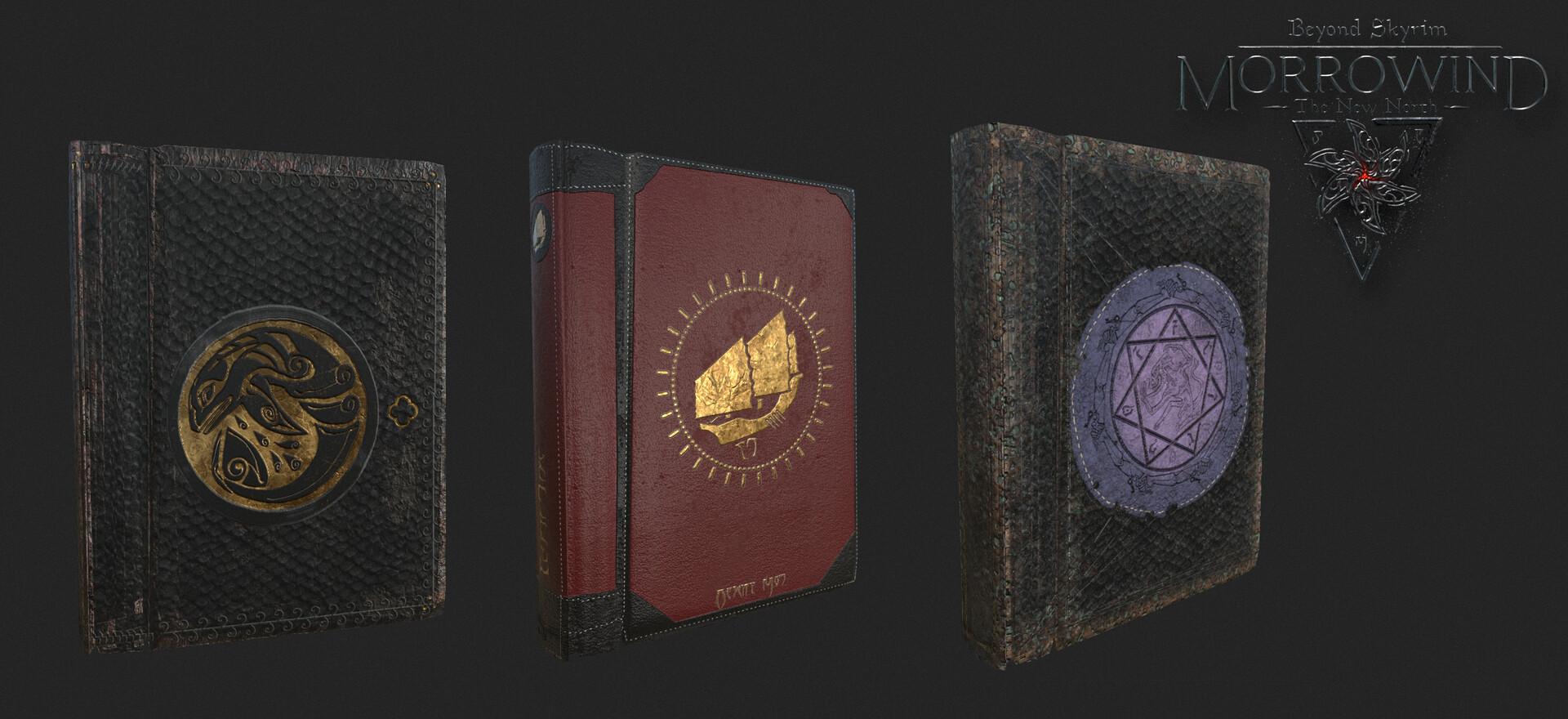ArtStation - Book Covers for Beyond Skyrim: Morrowind