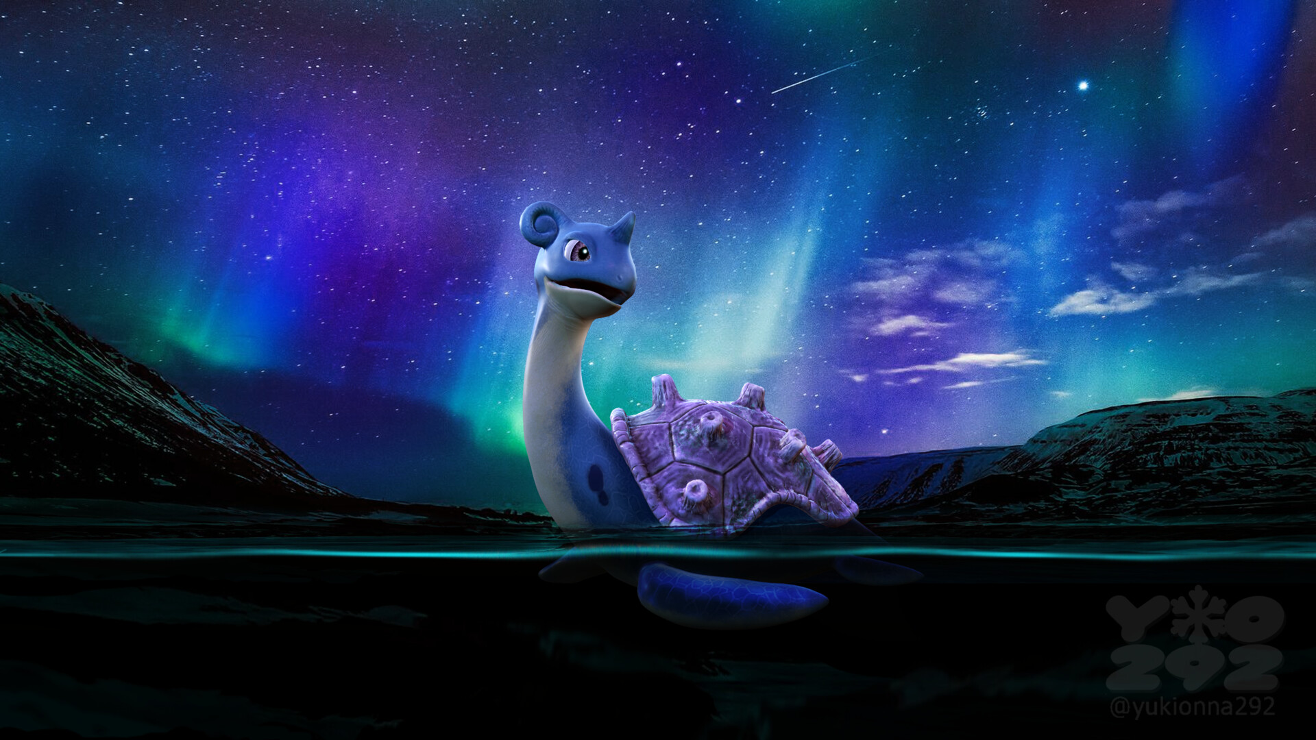 ArtStation - Lapras 3D model - Detective Pikachu ver.