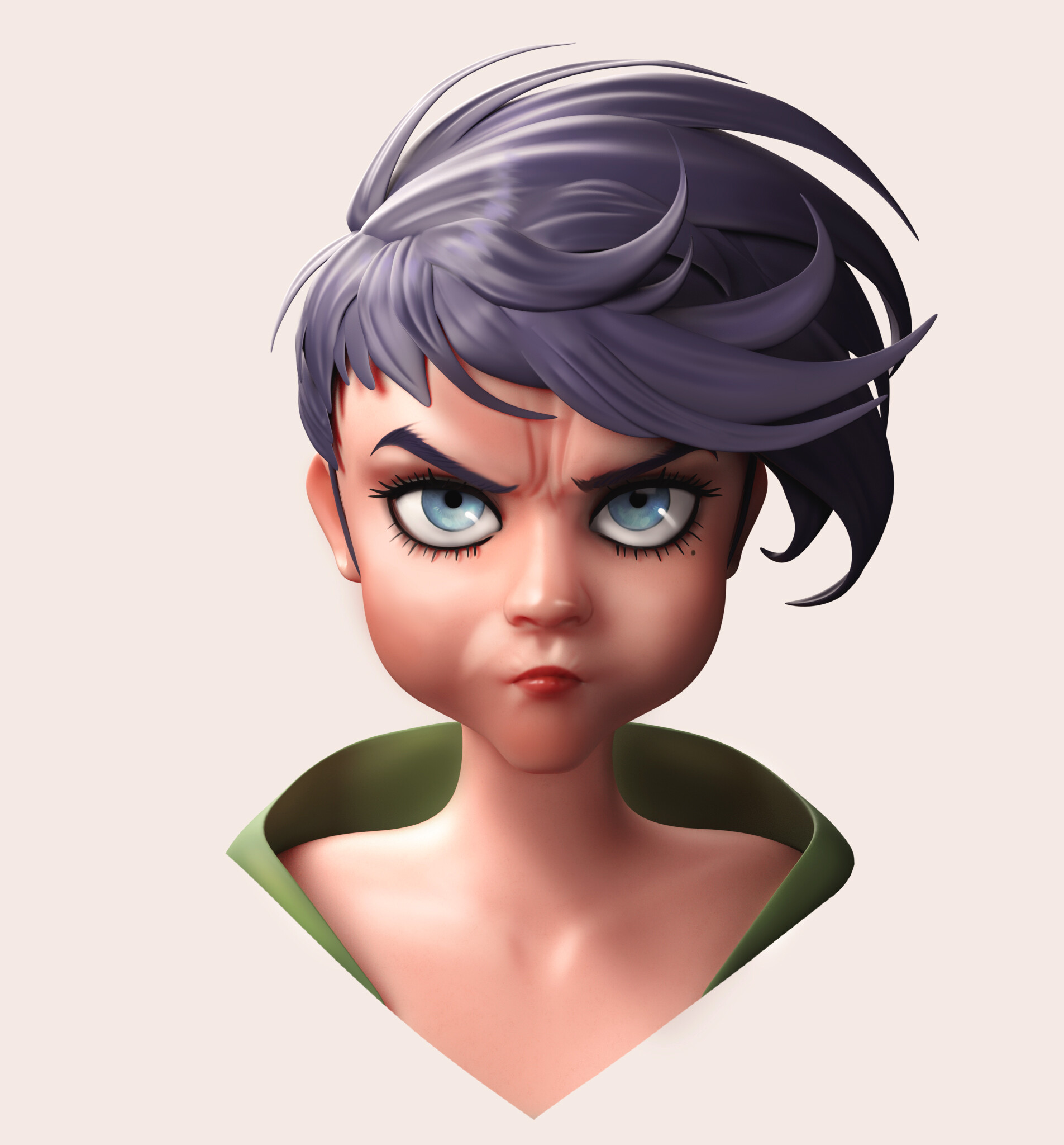 ArtStation - Facial expression practice