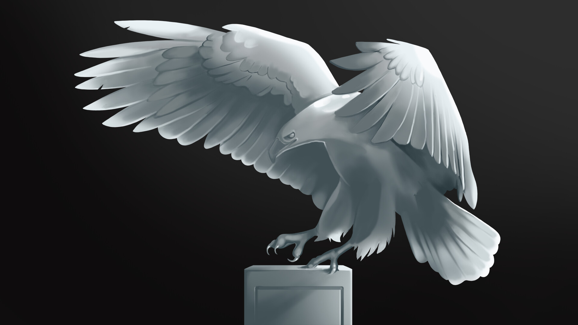 ArtStation - Eagle statue