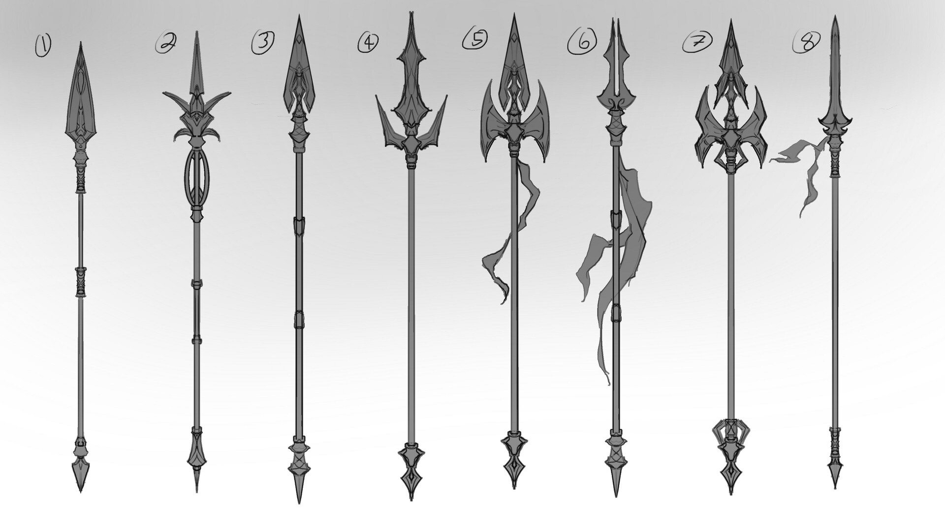 Jordan Hartley, Character/Prop Concept Artist - Fantasy Weapons: Royal ...