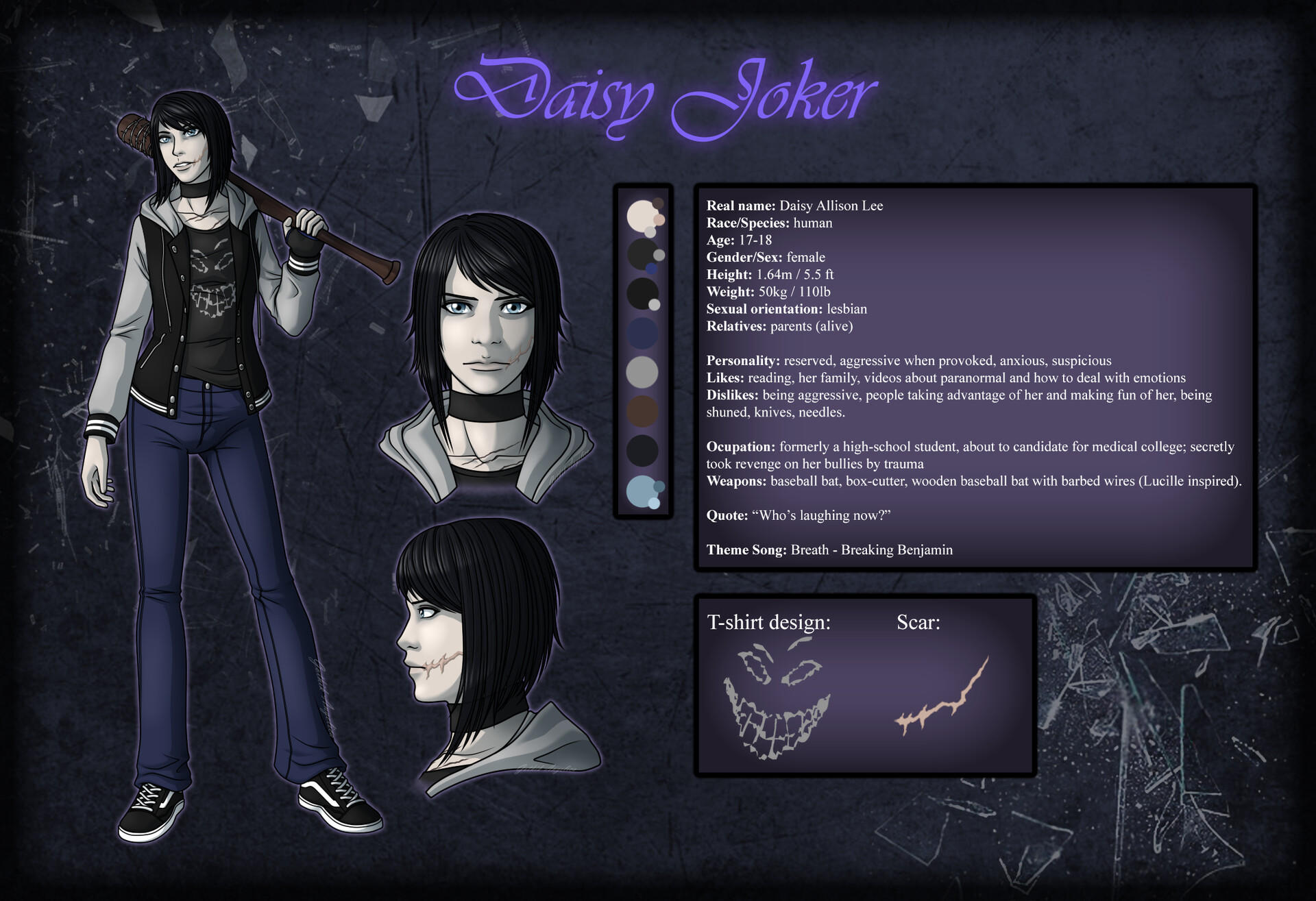 ArtStation - Daisy Joker - reference sheet