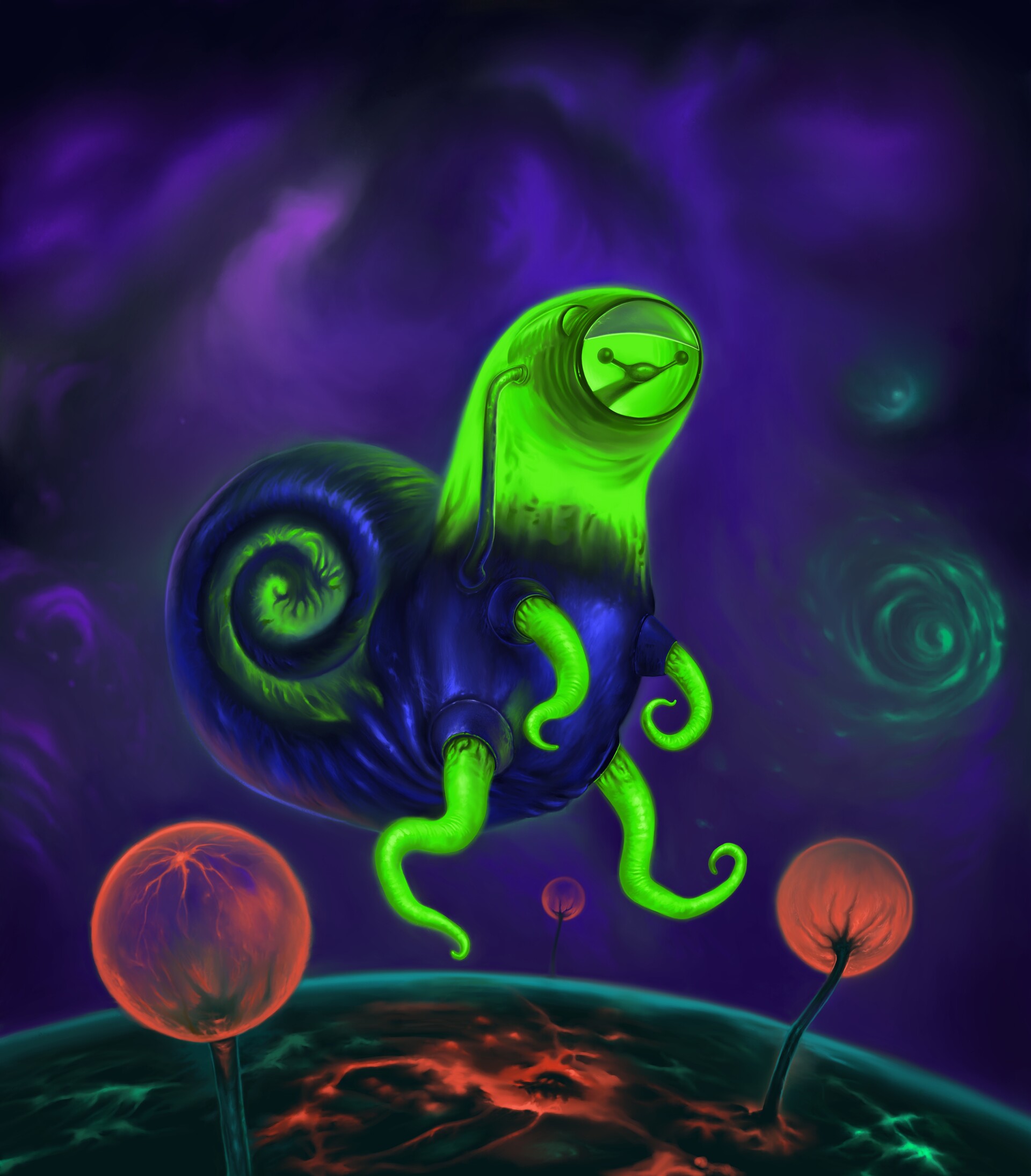 ArtStation - Space snail🐌🪐