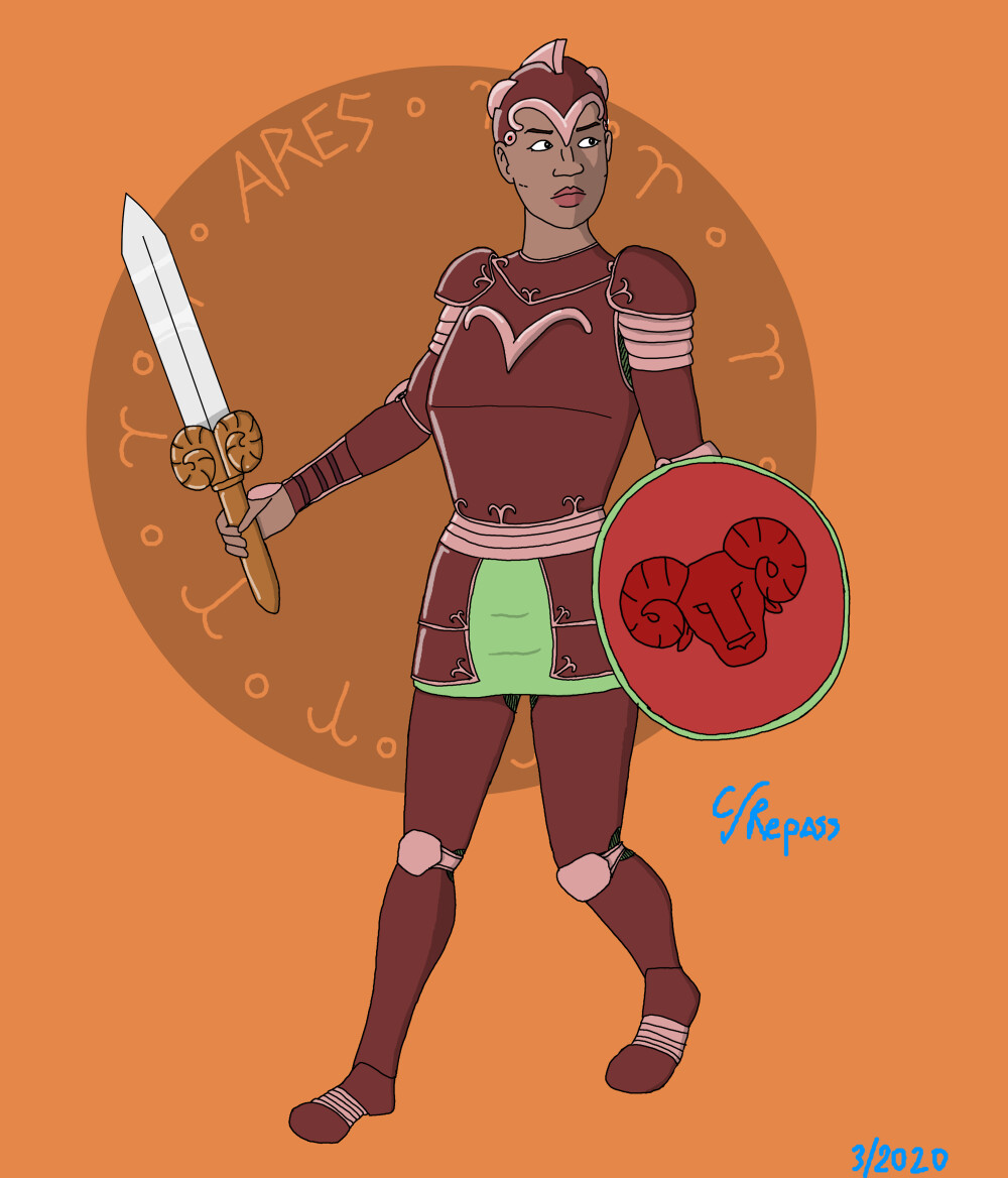 ArtStation - Zodiac Armor Project - Ares