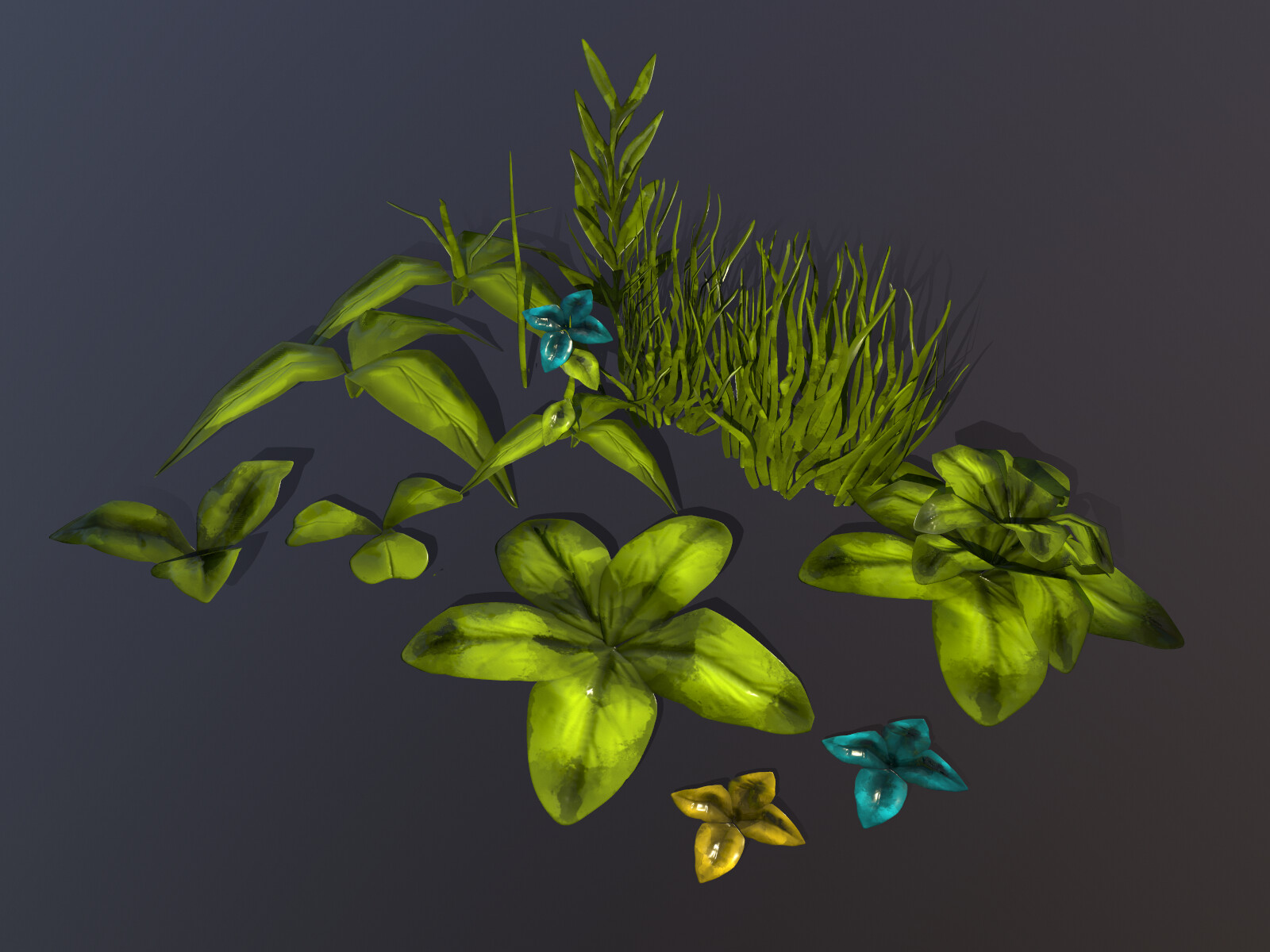 ArtStation - Stylized plants and grass