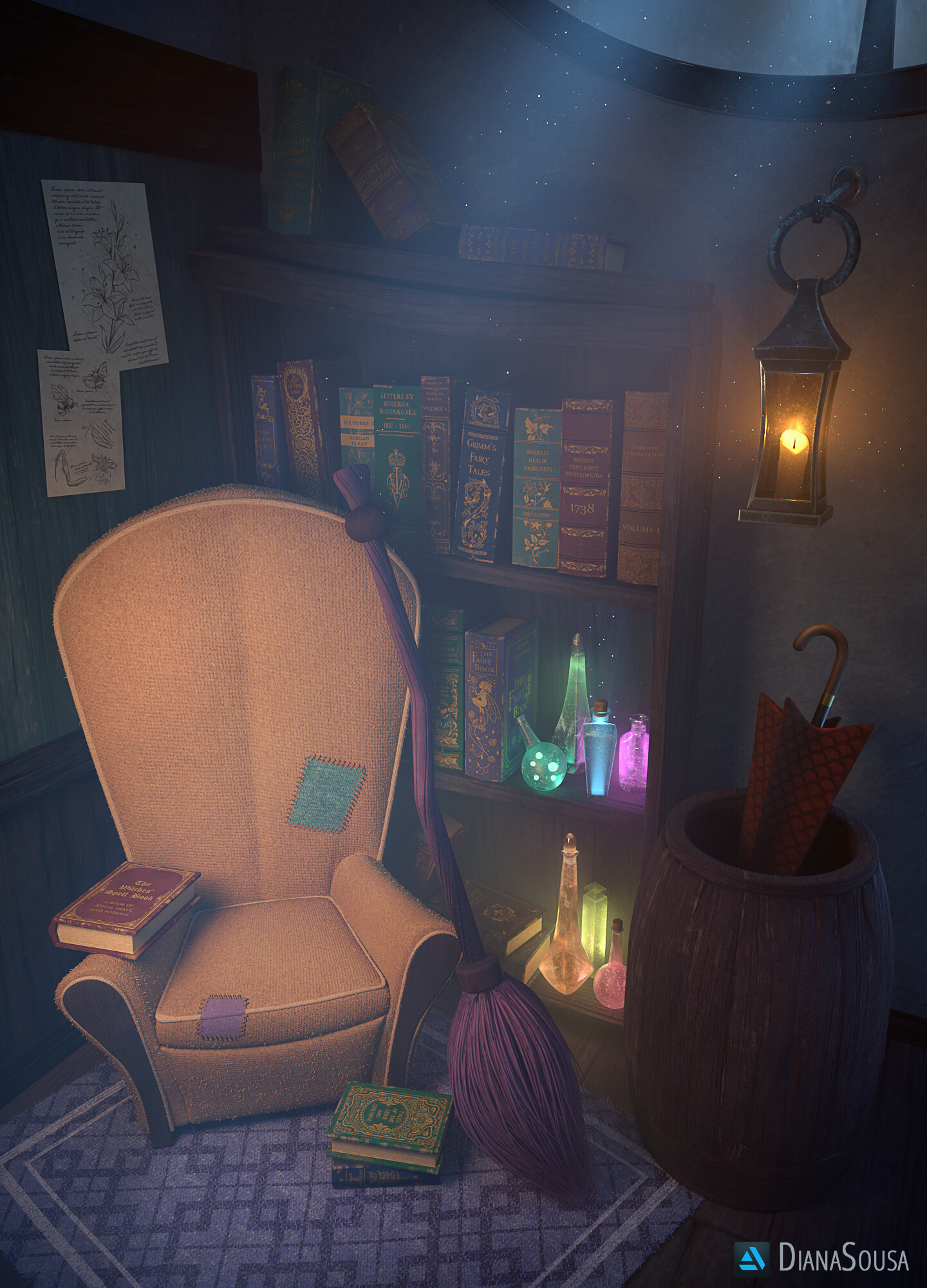 ArtStation - Potion Shop Corner