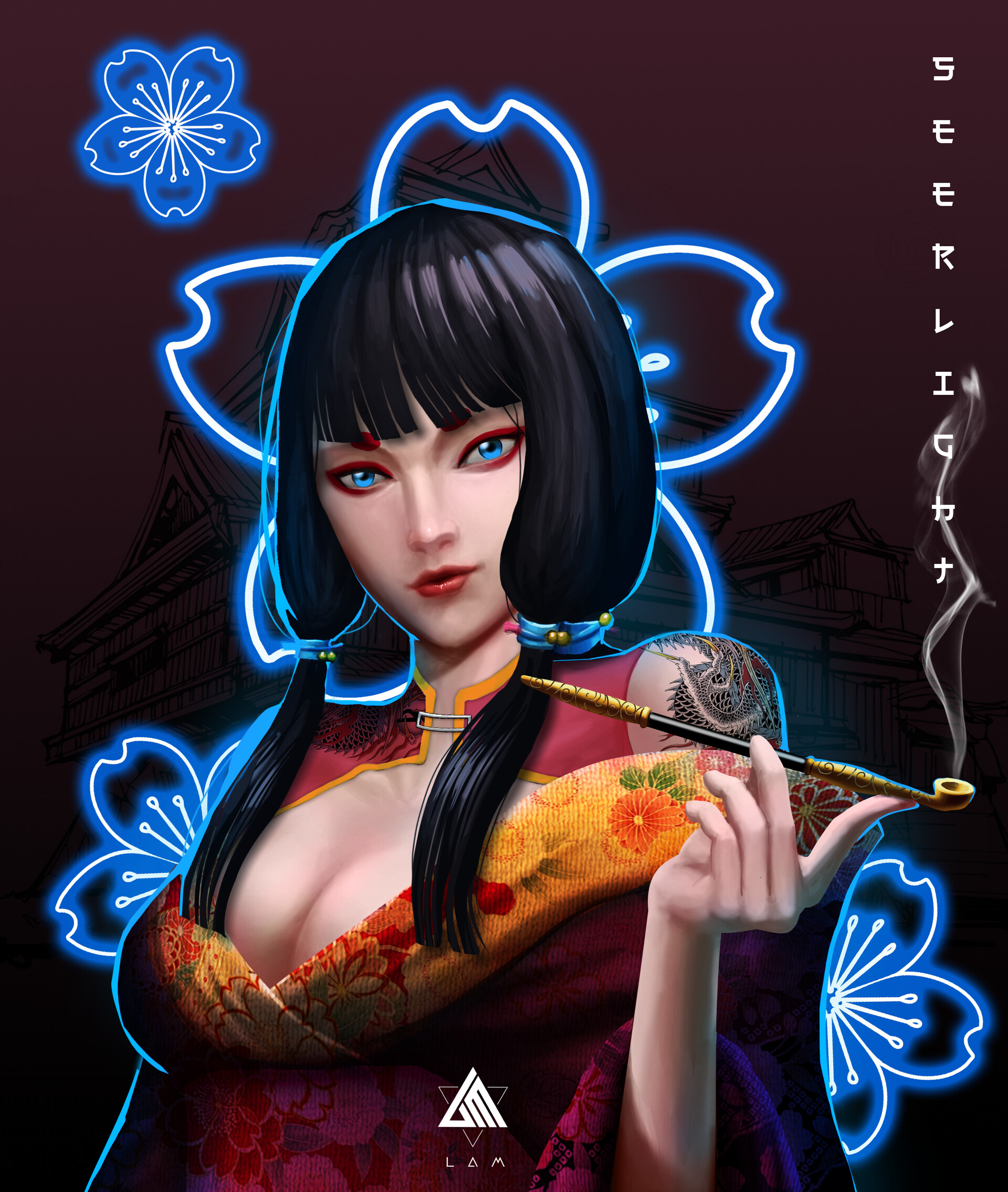 ArtStation - Seerlight 'M1-K0' 🌸 Draw this in your style challenge!