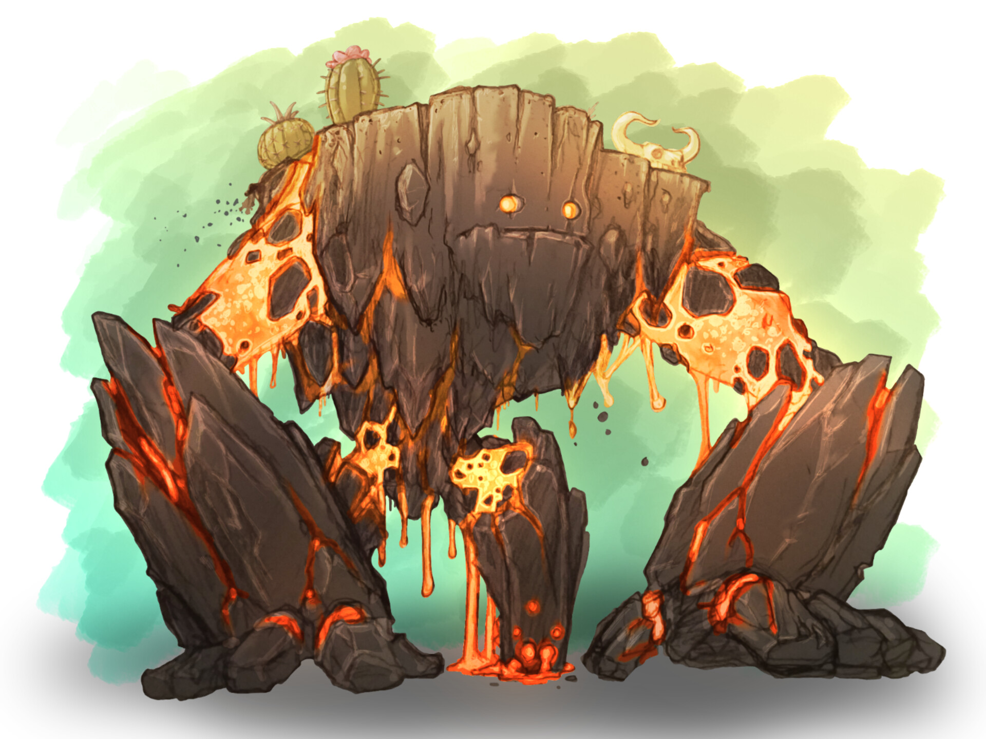 ArtStation - Lava golem
