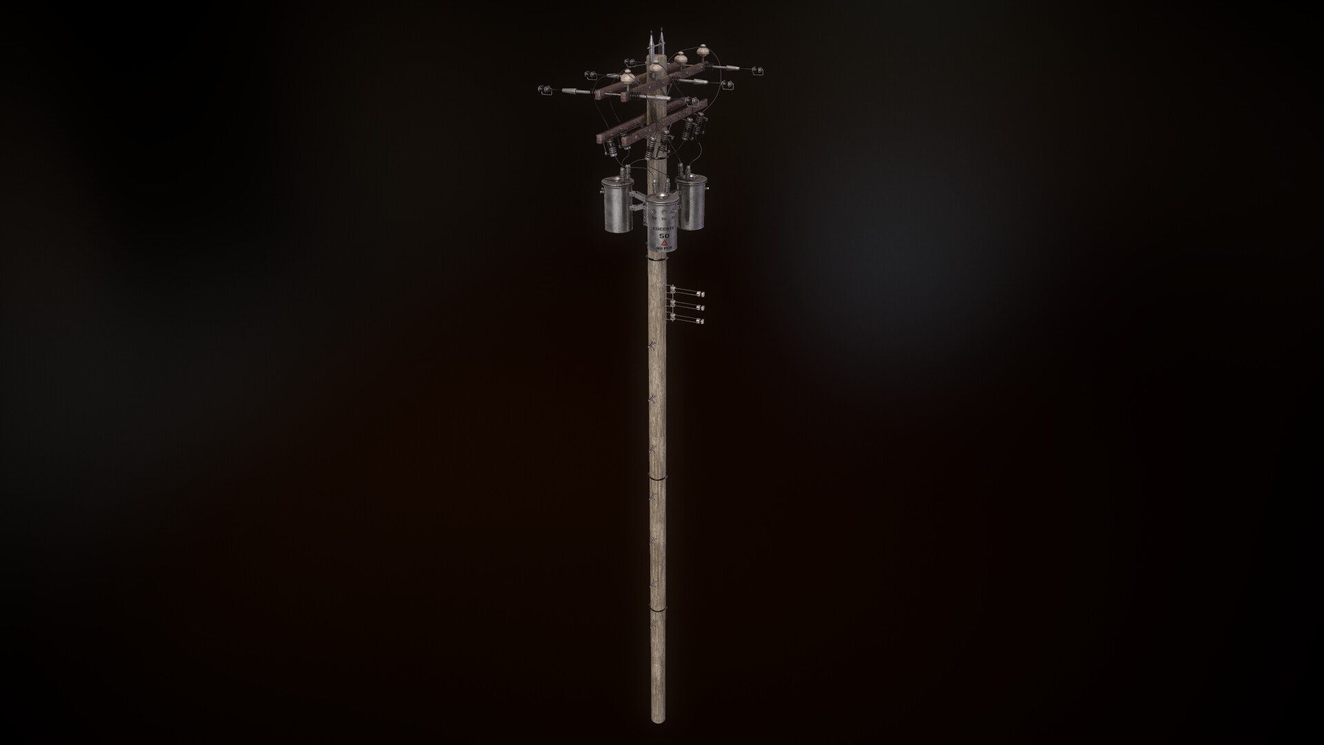 ArtStation - Props : telephone pole