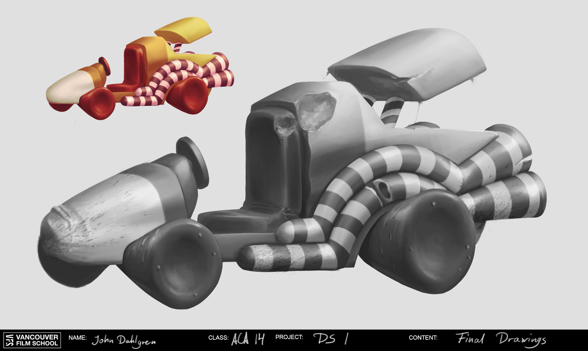 ArtStation - Candy Race Car (Student Work), John Dahlgren