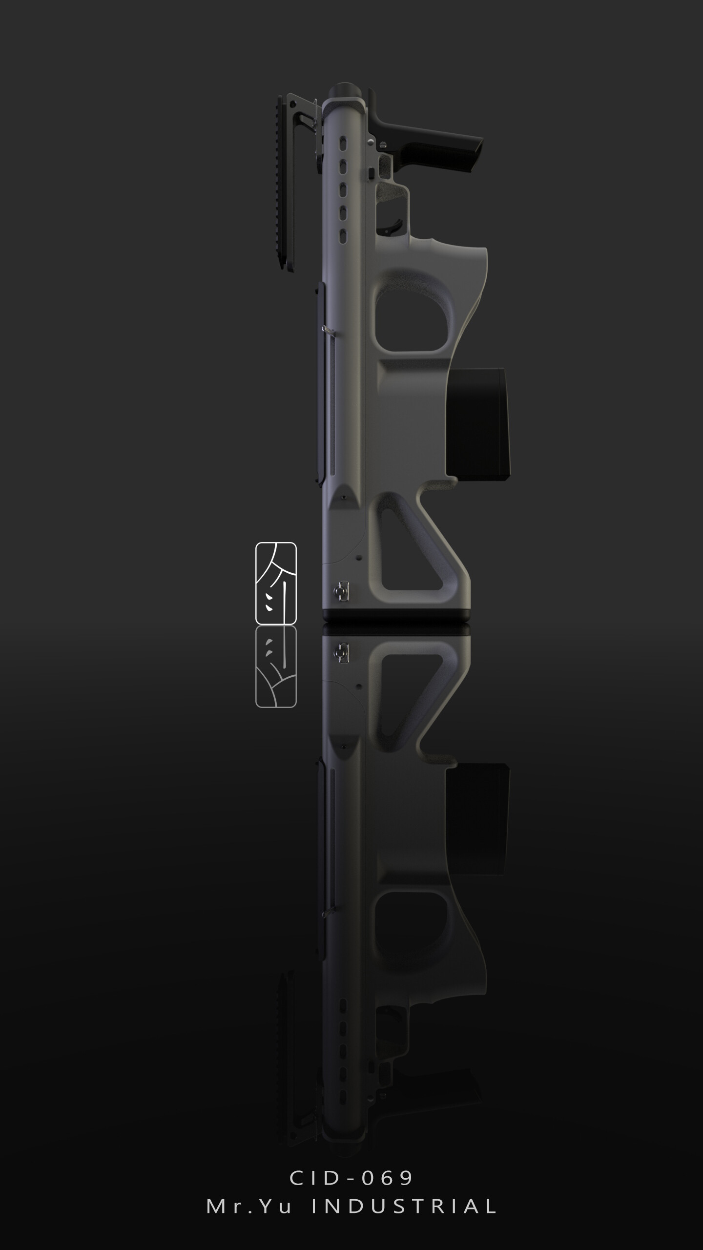 ArtStation - 12.7 mm HandGun CID-069