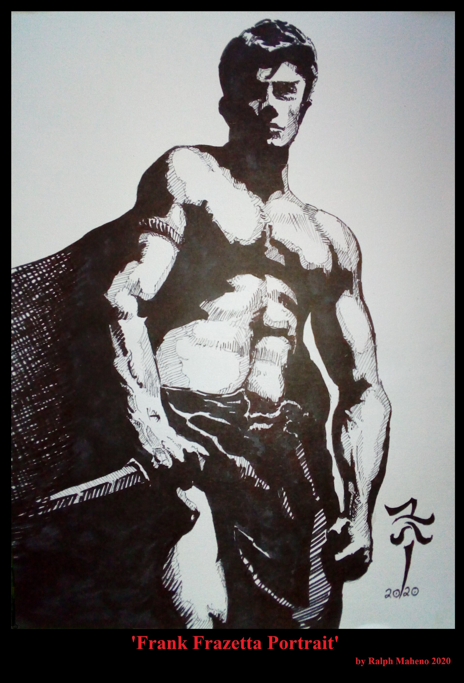 ArtStation - 'Frank Frazetta Portrait' ️ ️