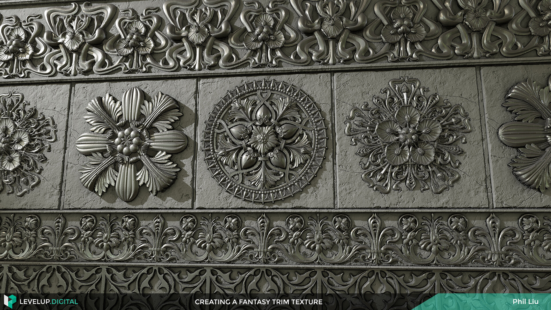 Levelup.Digital - Creating a Fantasy Trim Texture | Phil Liu