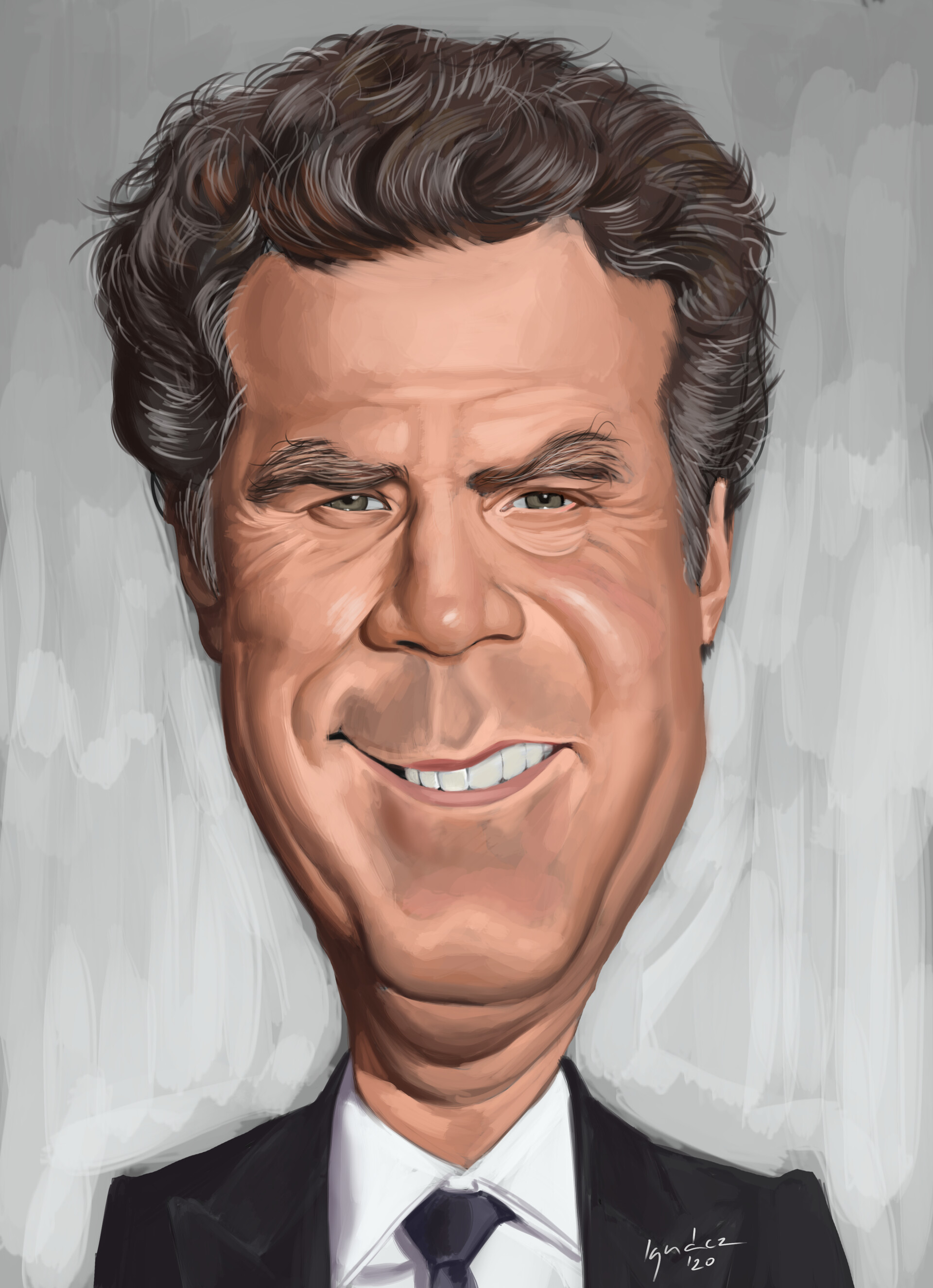 ArtStation - Will Ferrell_caricature