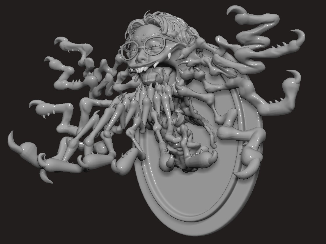 ArtStation - Bwusagi's creature sculpt WIP