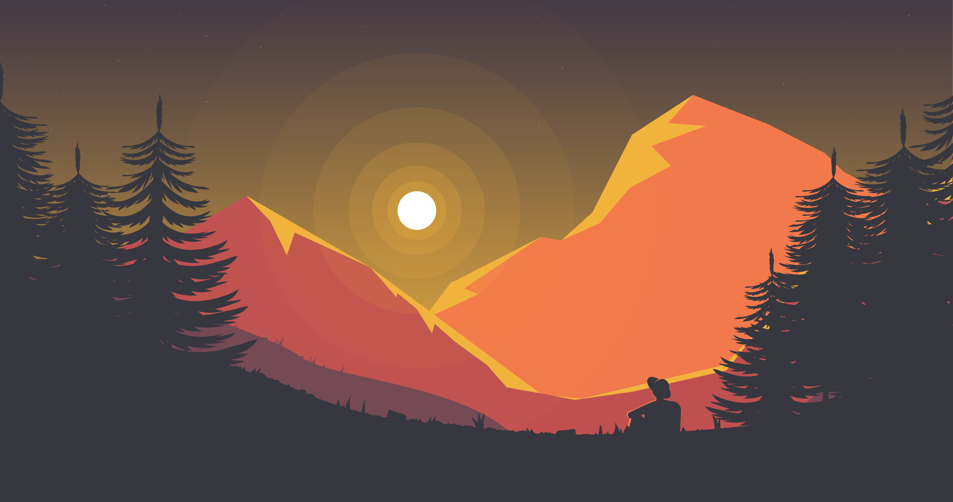 ArtStation - Forest evening