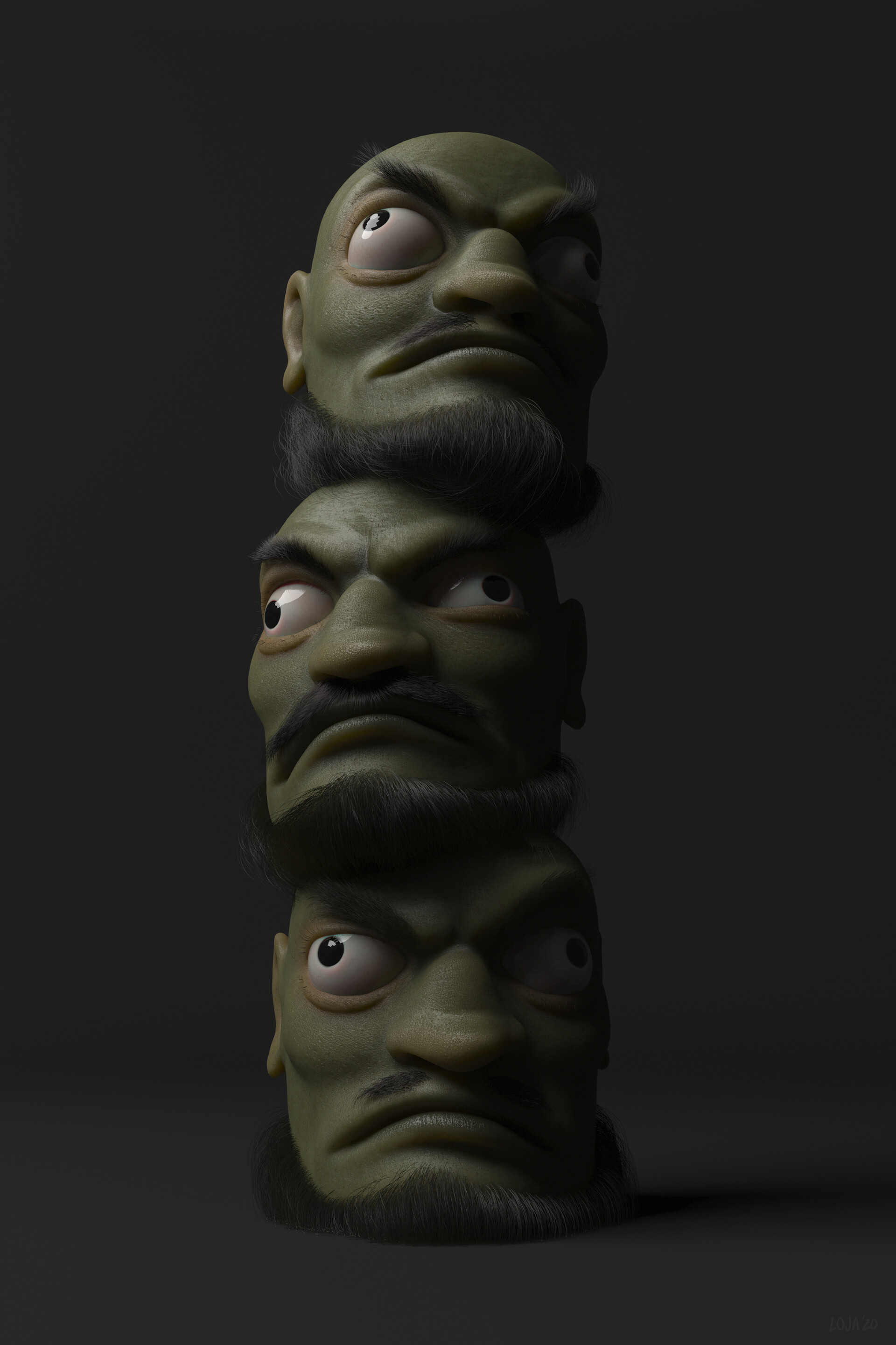 ArtStation - Three Heads