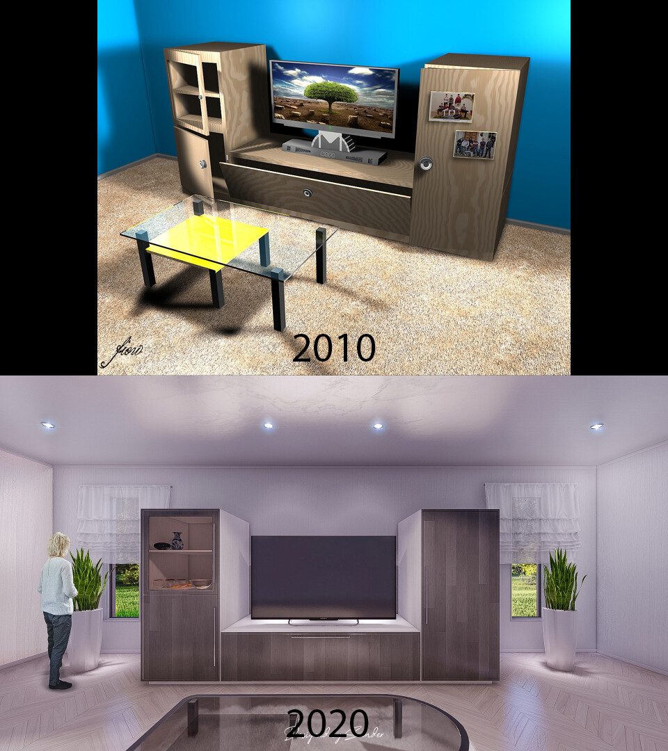 ArtStation - 2010 vs 2020