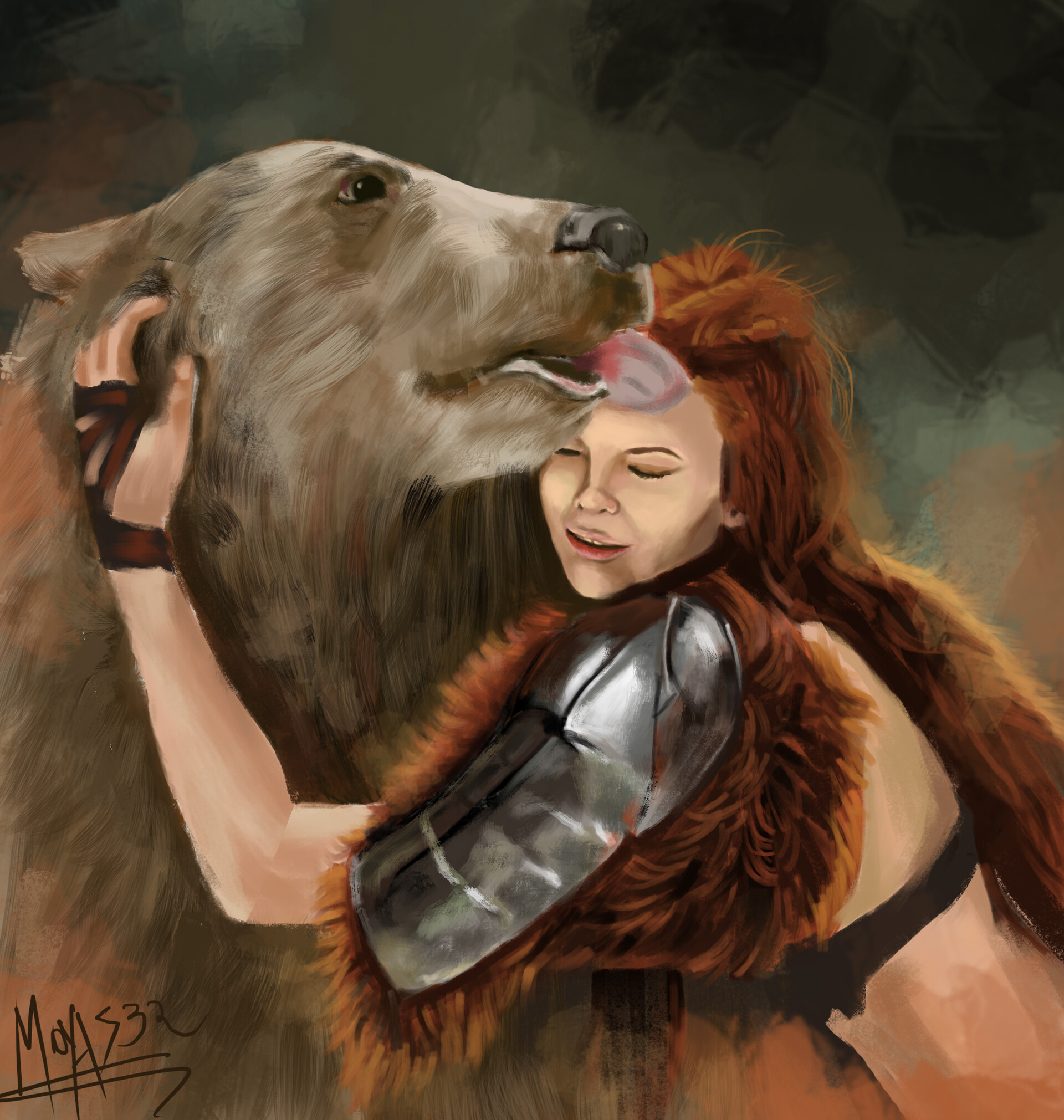 ArtStation - the bear and the princess