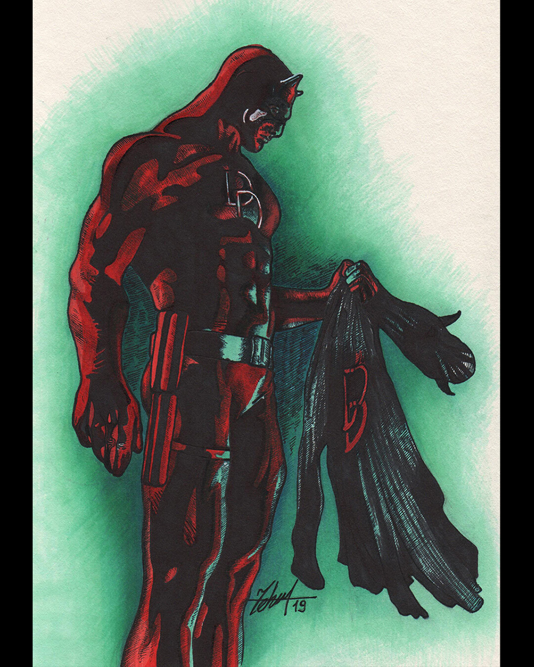 ArtStation - Daredevil Comic Art Illustration