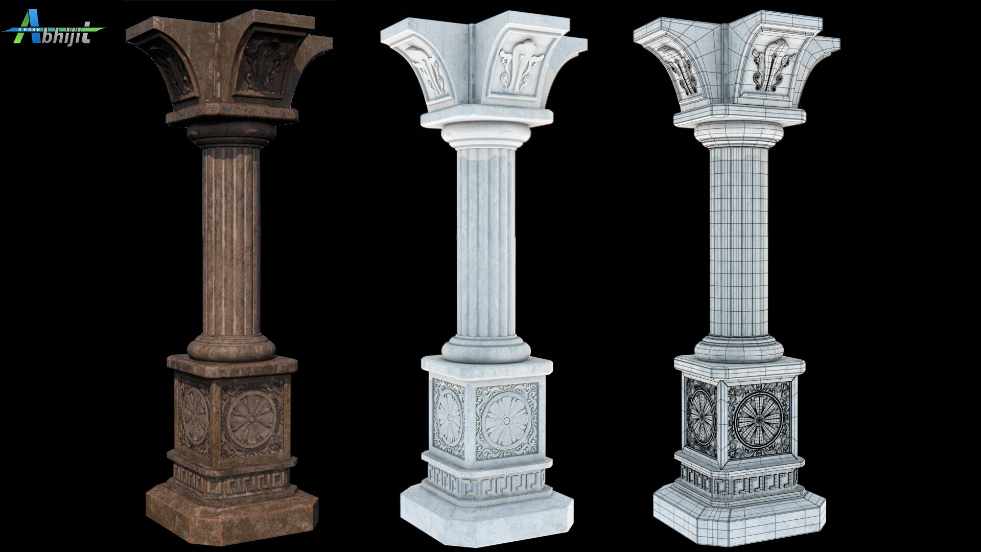 ArtStation - Pillar Model and Texture