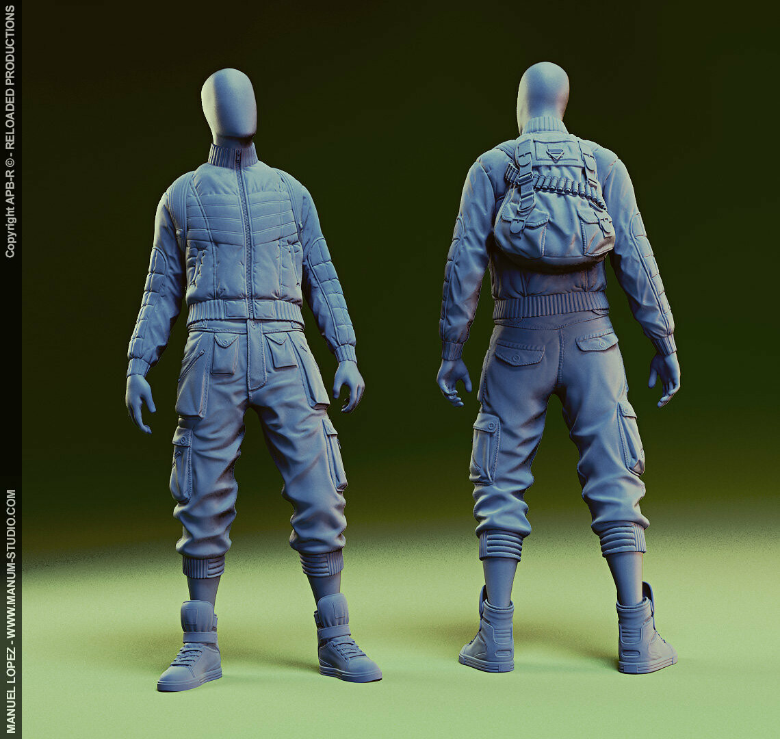 ArtStation - APB-R Characters Assets - 2014, Manu Lopez
