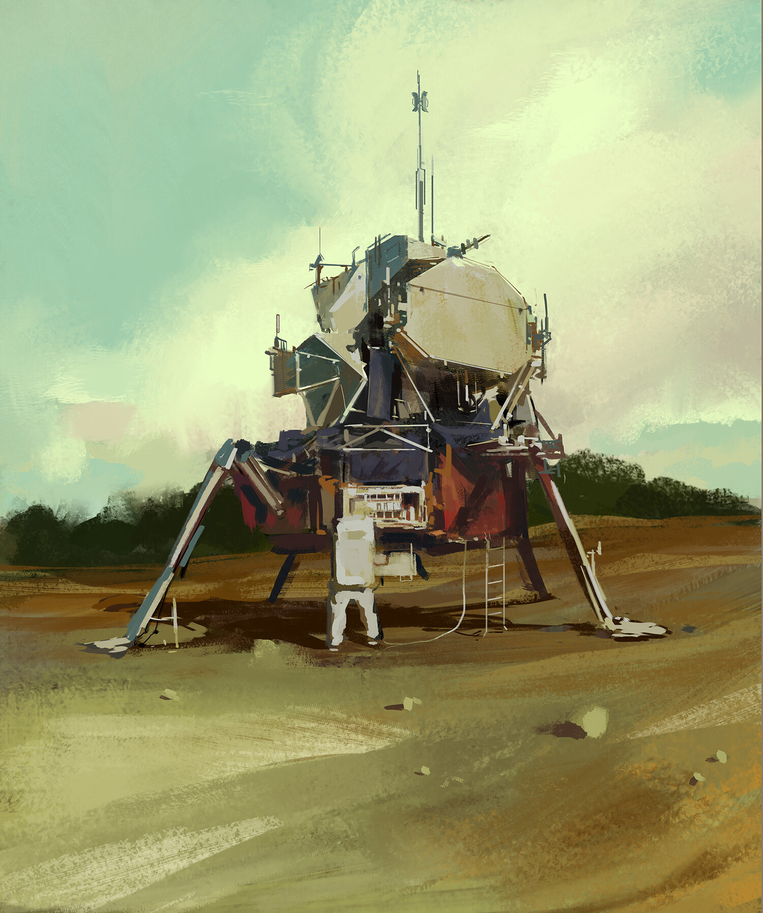 ArtStation - REF STUDY Apollo 11 Moon Landing