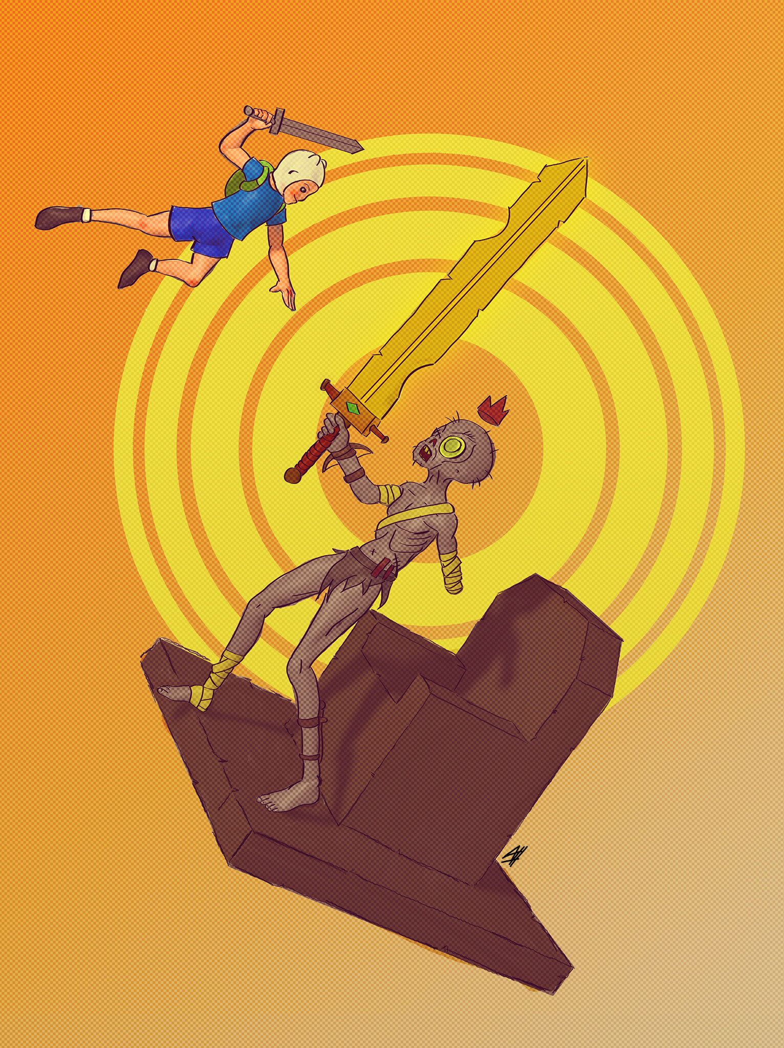 ArtStation - Finn vs The Fight King