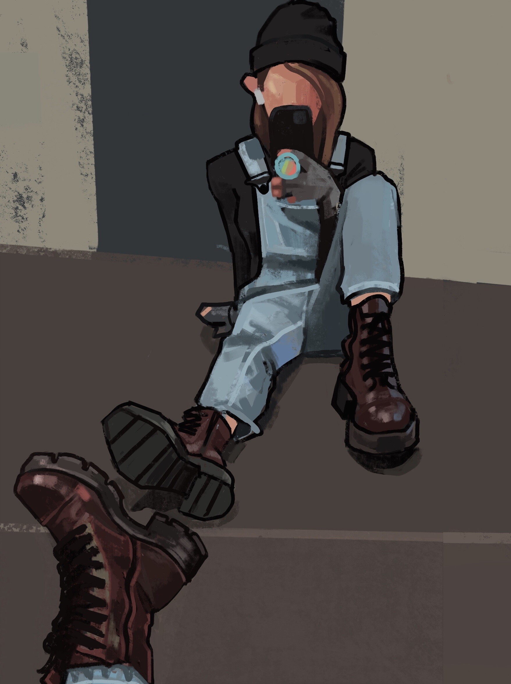 ArtStation - # 16 of 100. A shoe portrait.