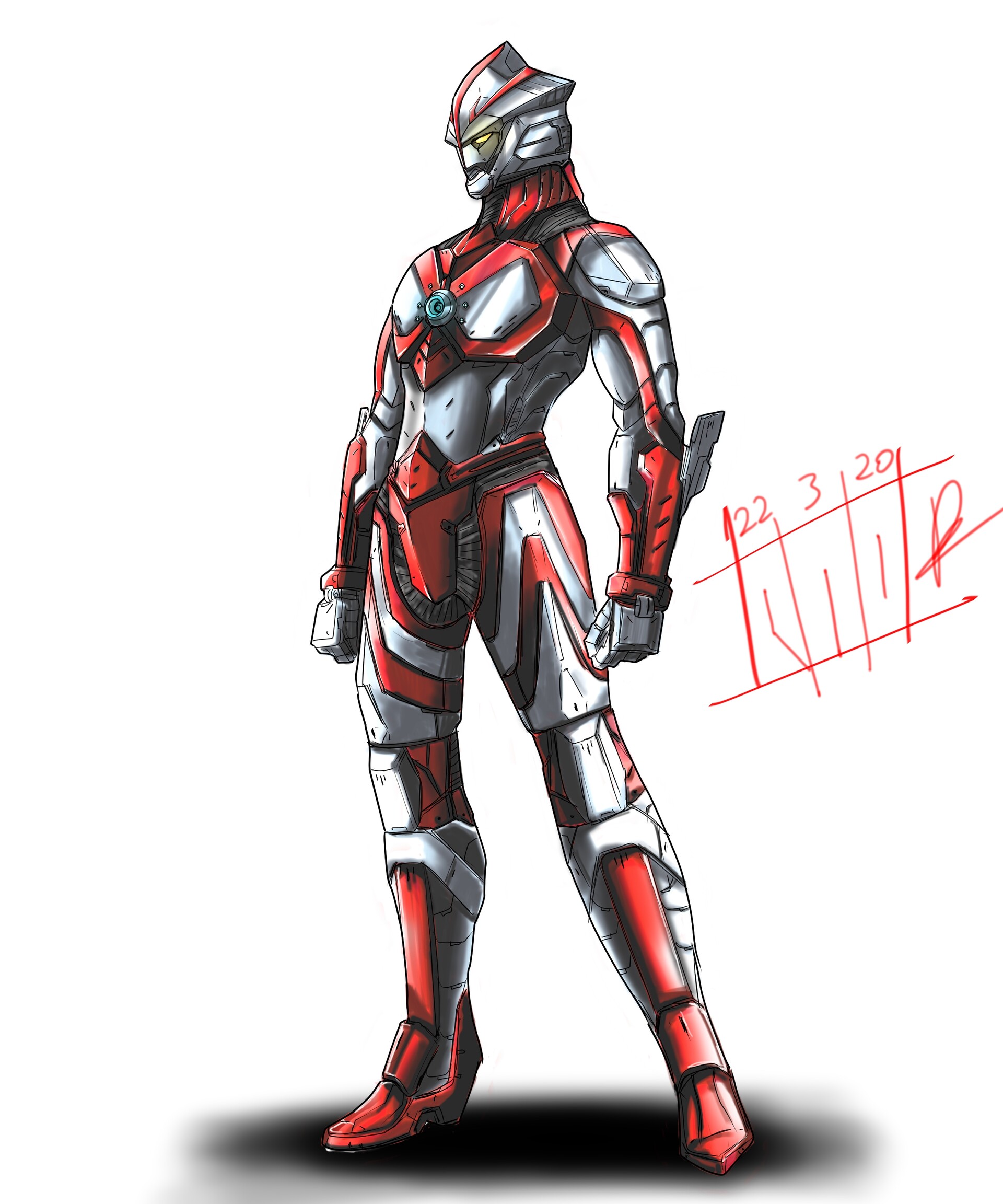 ArtStation - Ultraman suit Melos And Melos Armour