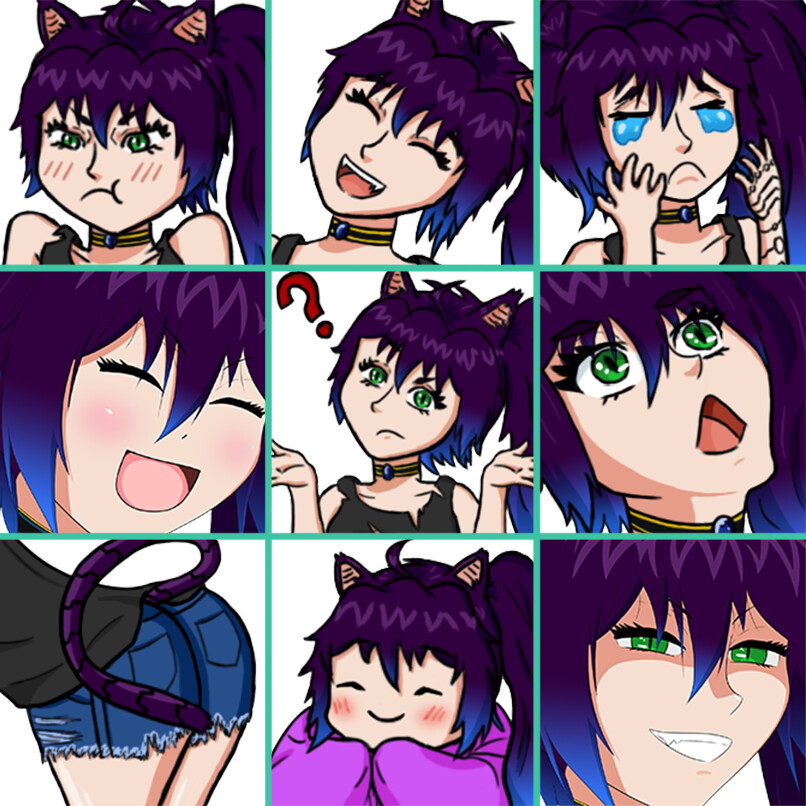 ArtStation - YessicaJessica Emote Display