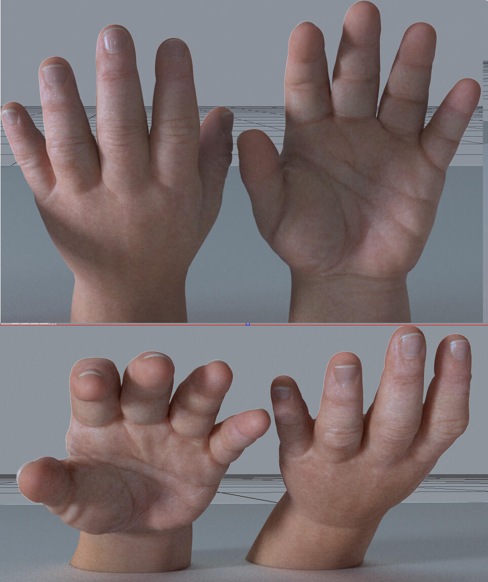 ArtStation - baby digi double hand