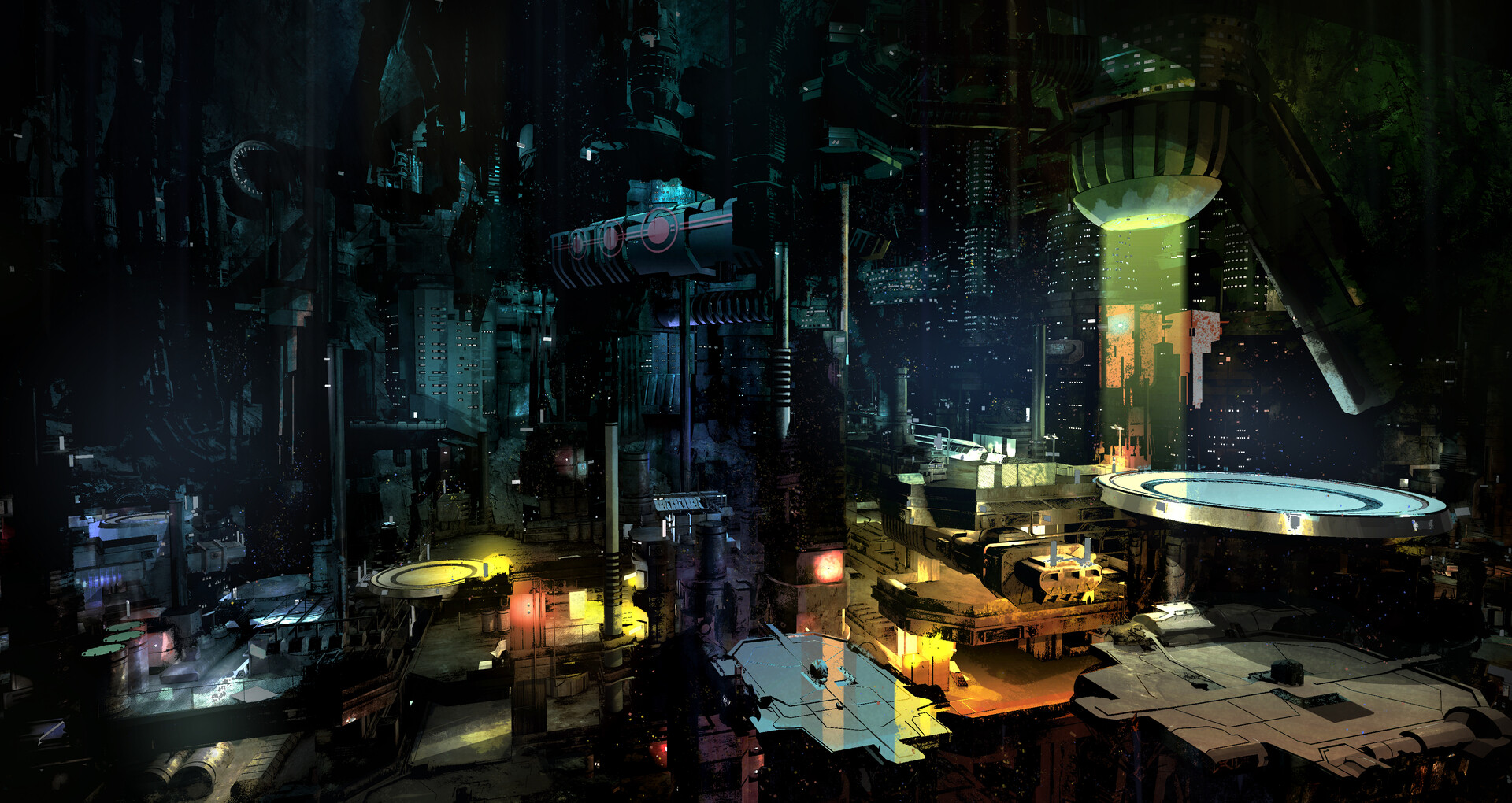 John Calmette - Marvel's Guardians of the Galaxy. Interior of Knowhere ...