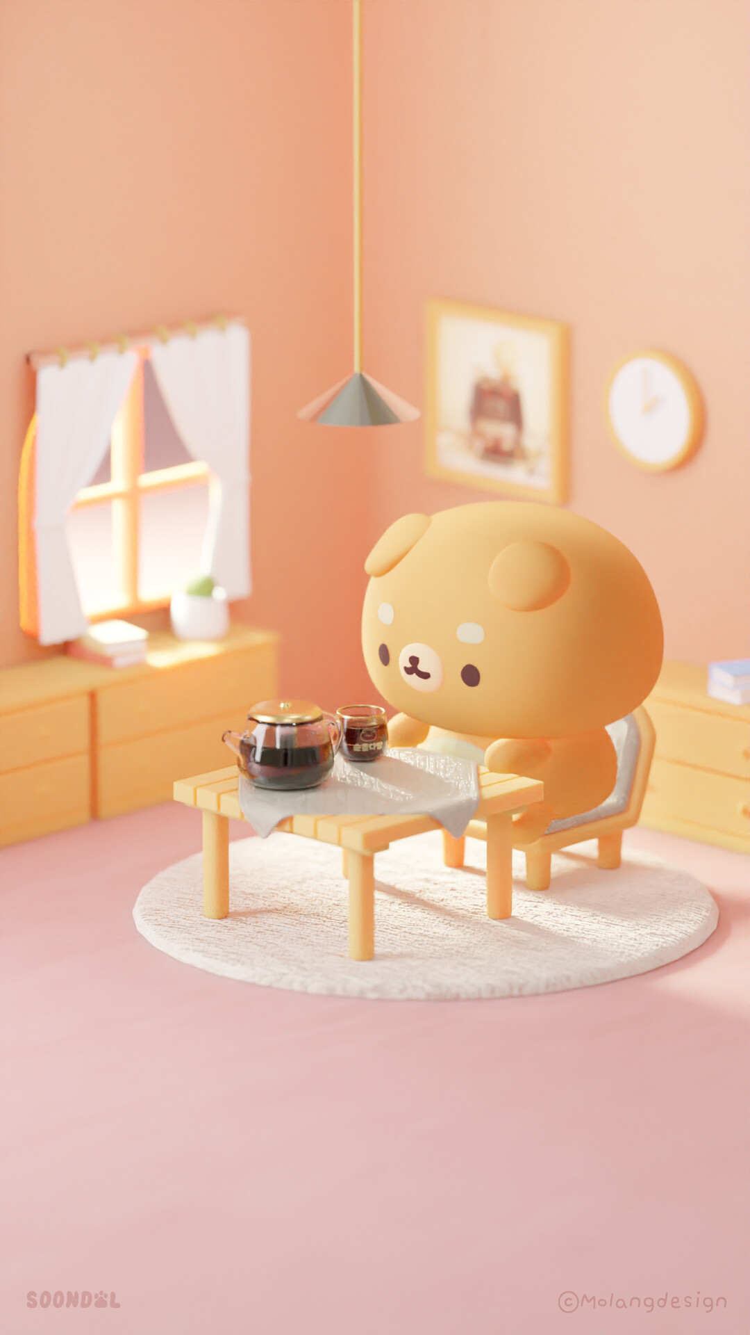 wallpaper 3d cute