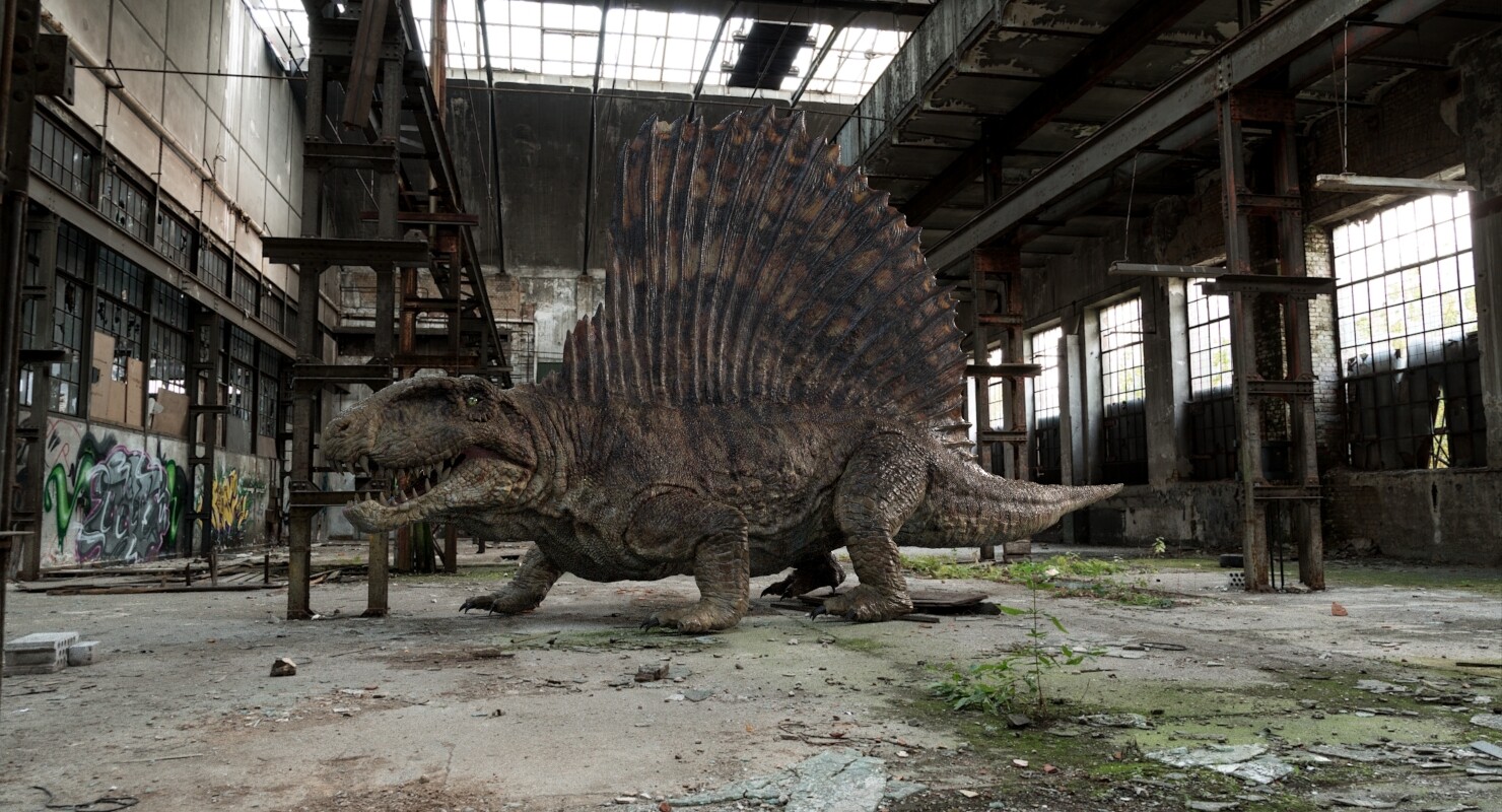 POLYMORPH artist - Dimetrodon (Rigged) 3D model