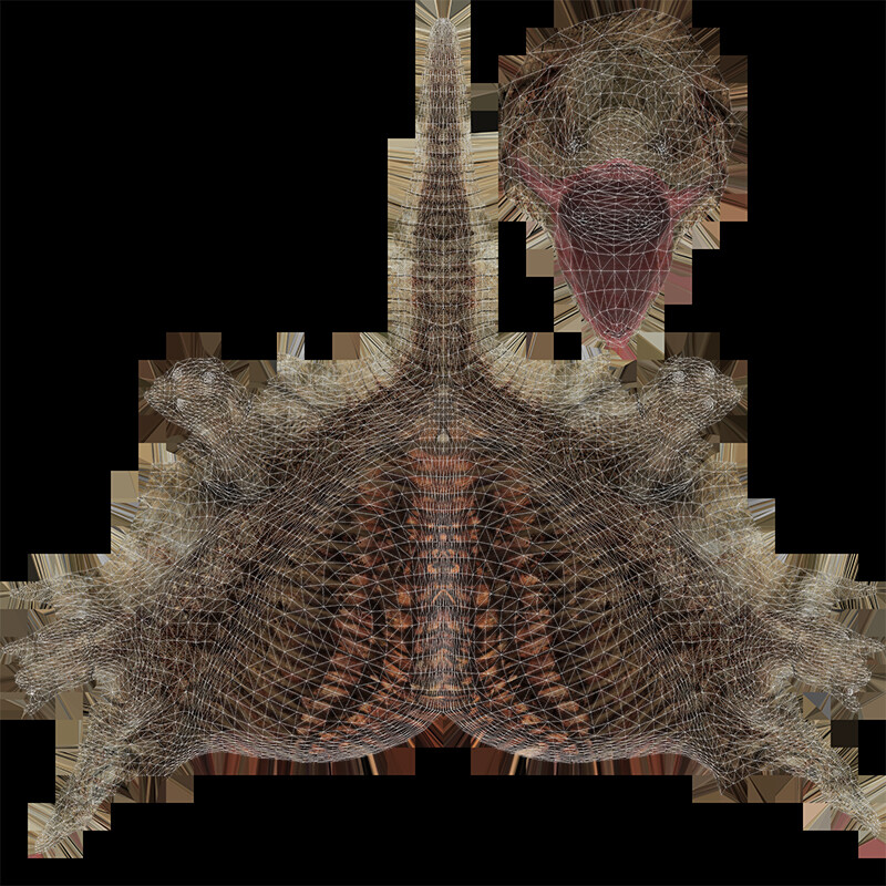 POLYMORPH artist - Dimetrodon (Rigged) 3D model