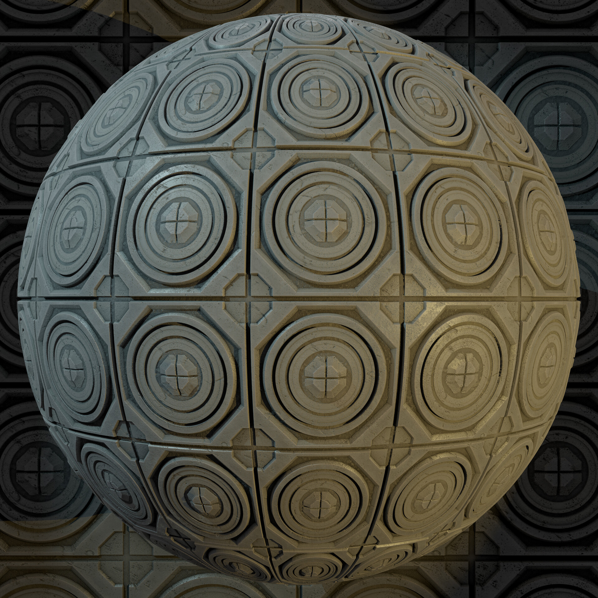 ArtStation - Prompt #1 - Cylindrical (Concrete Pattern)