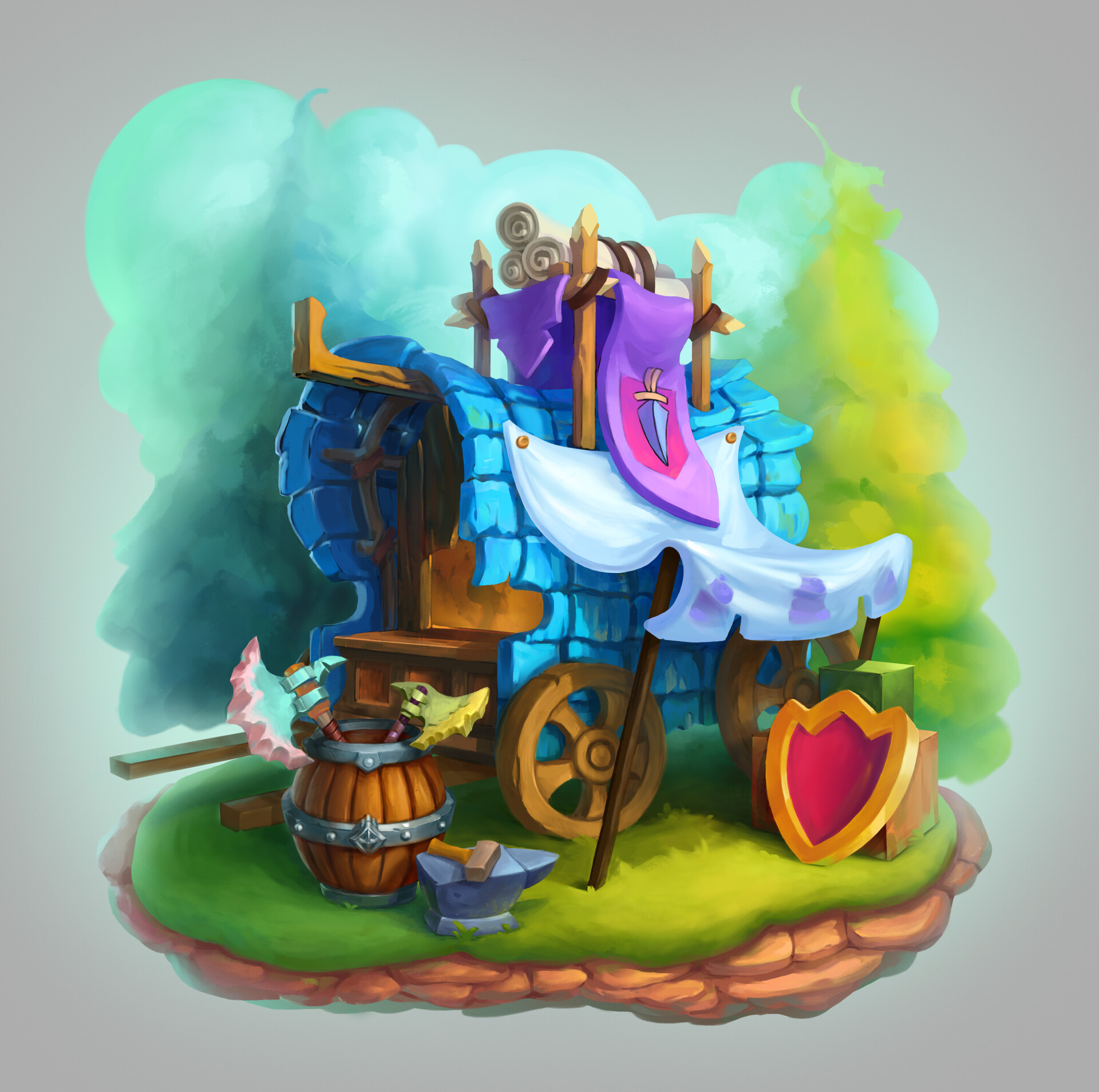 ArtStation - trader's cart