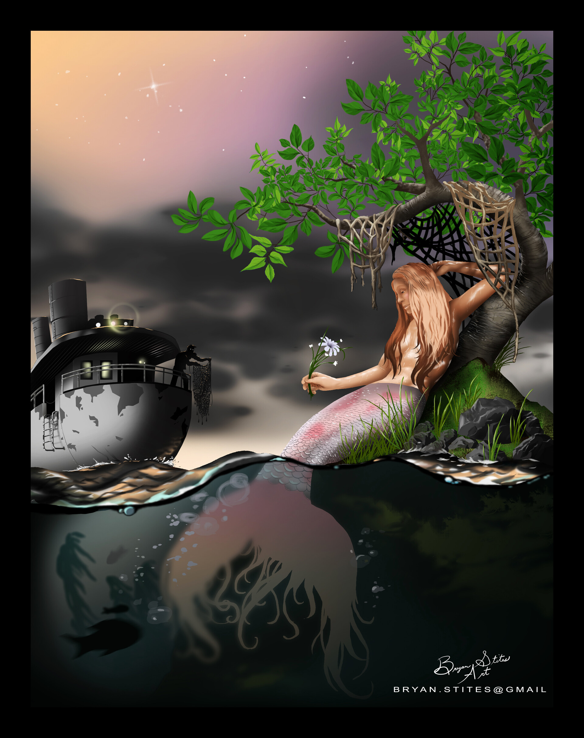 ArtStation - The Mermaid and The Prowler