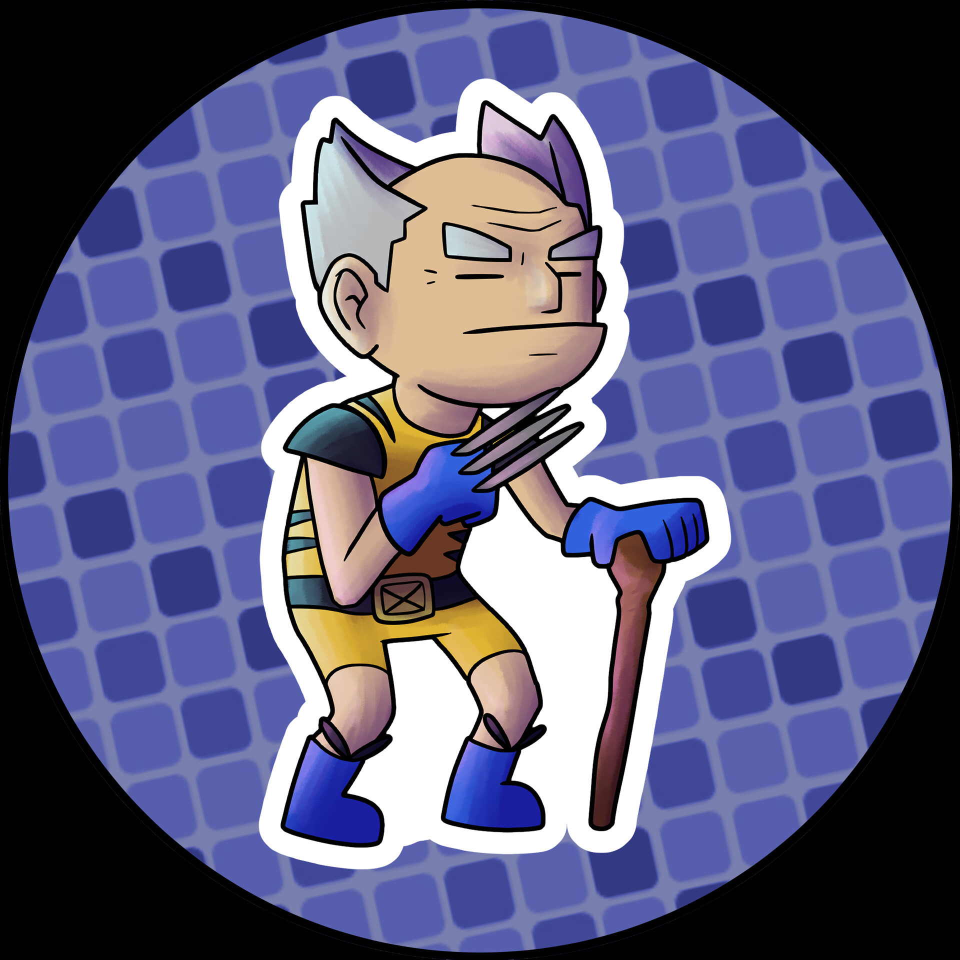 ArtStation - Old Logan Sticker - FanArt