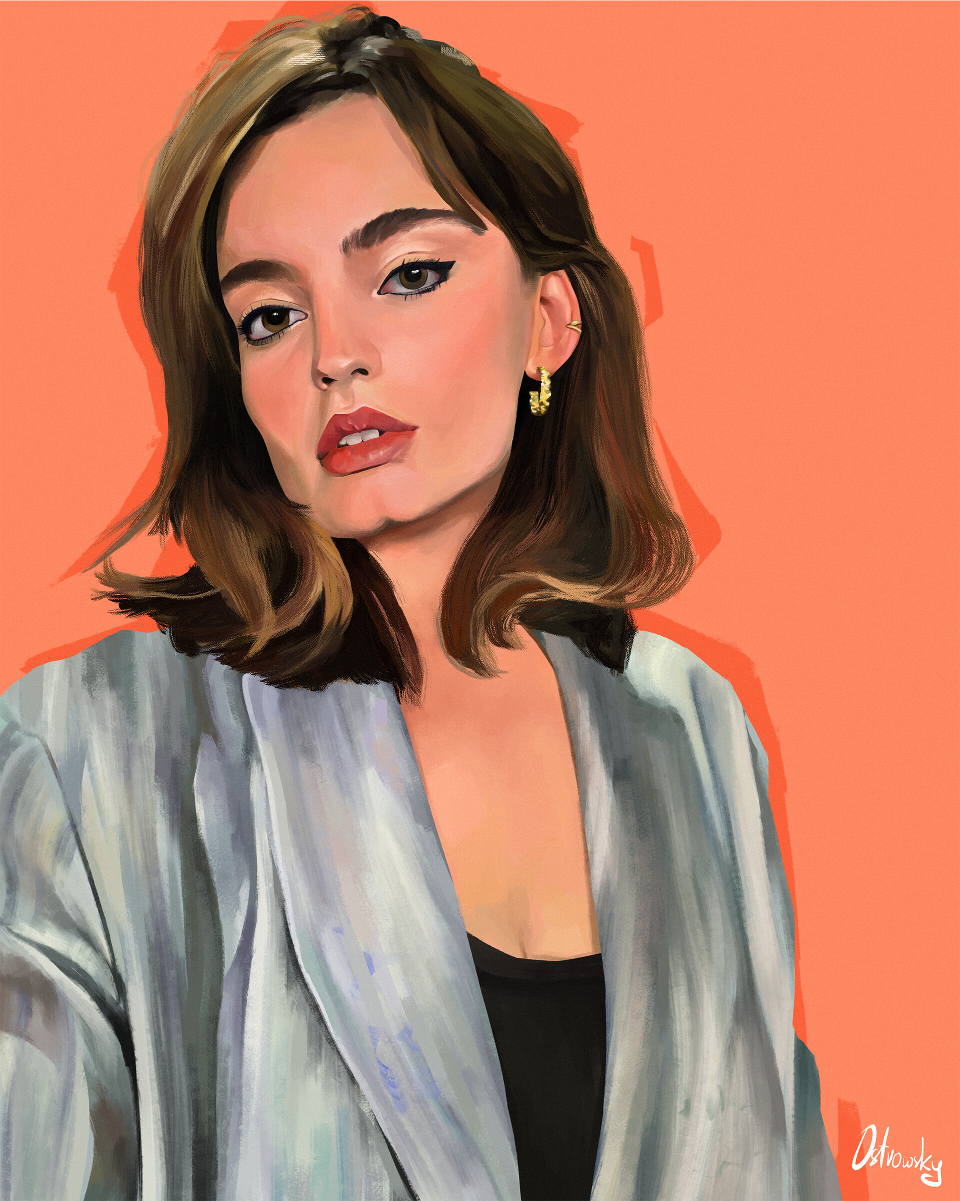ArtStation - Emma Mackey | Painting
