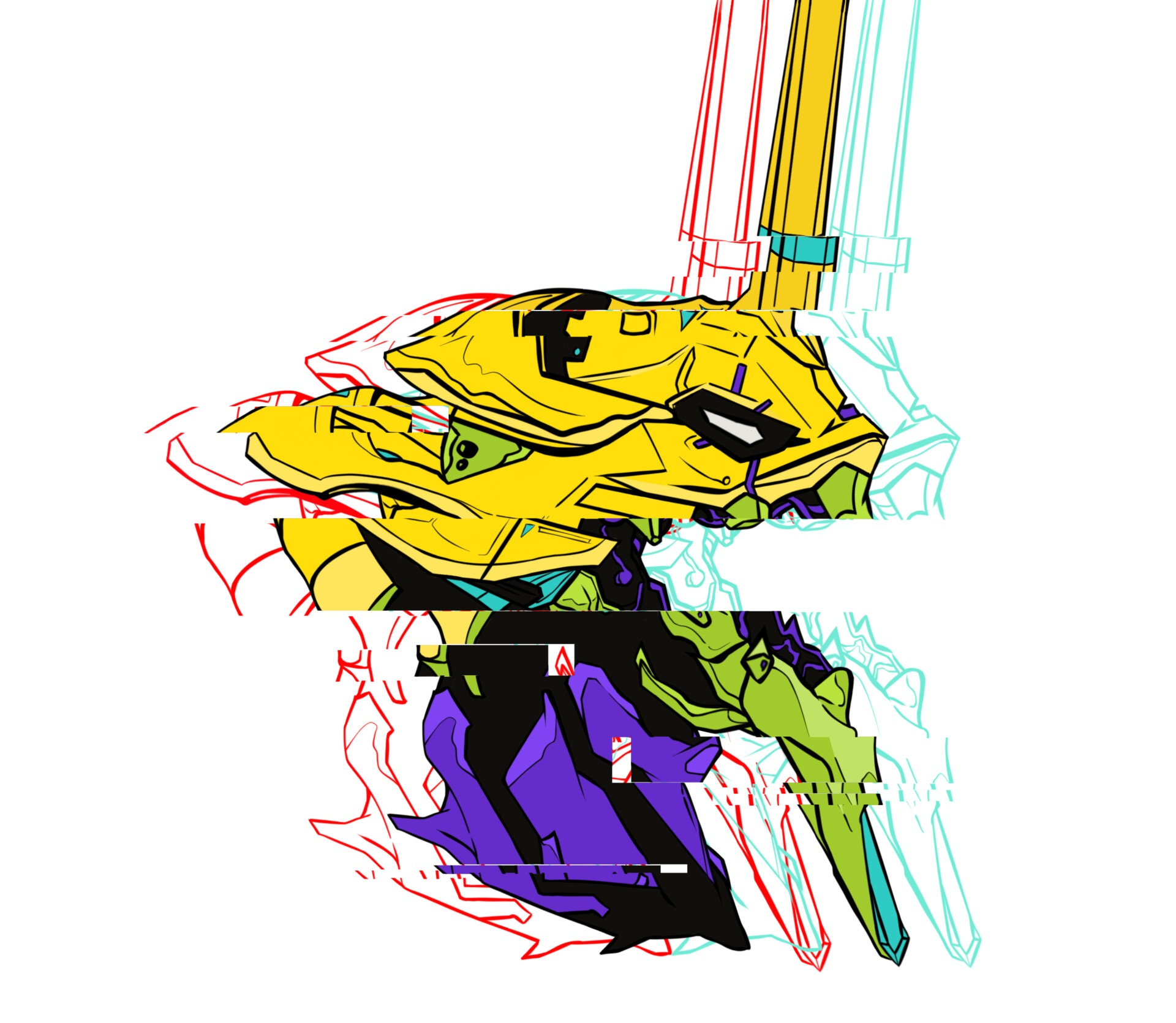 ArtStation - EVA-01 (Sticker idea?)