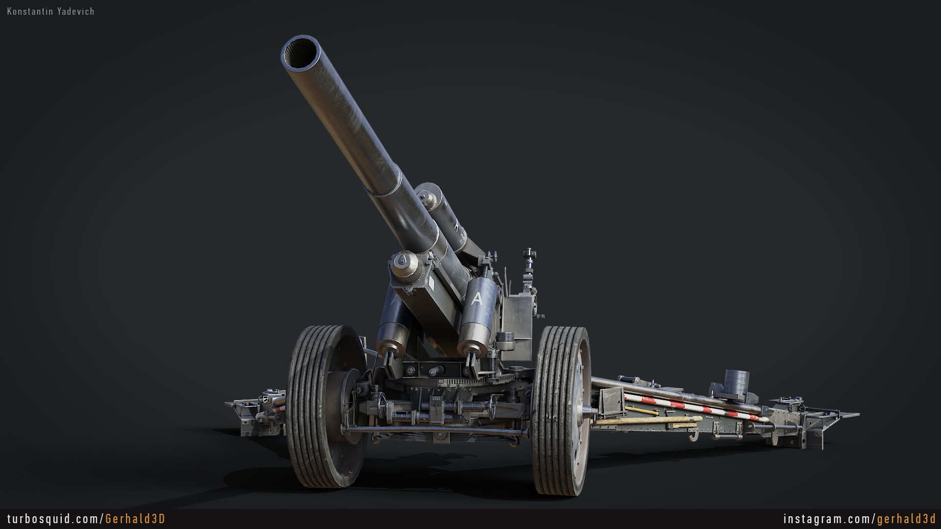 Konstantin Gerhald3D - 15cm SFH 18 Gameready model