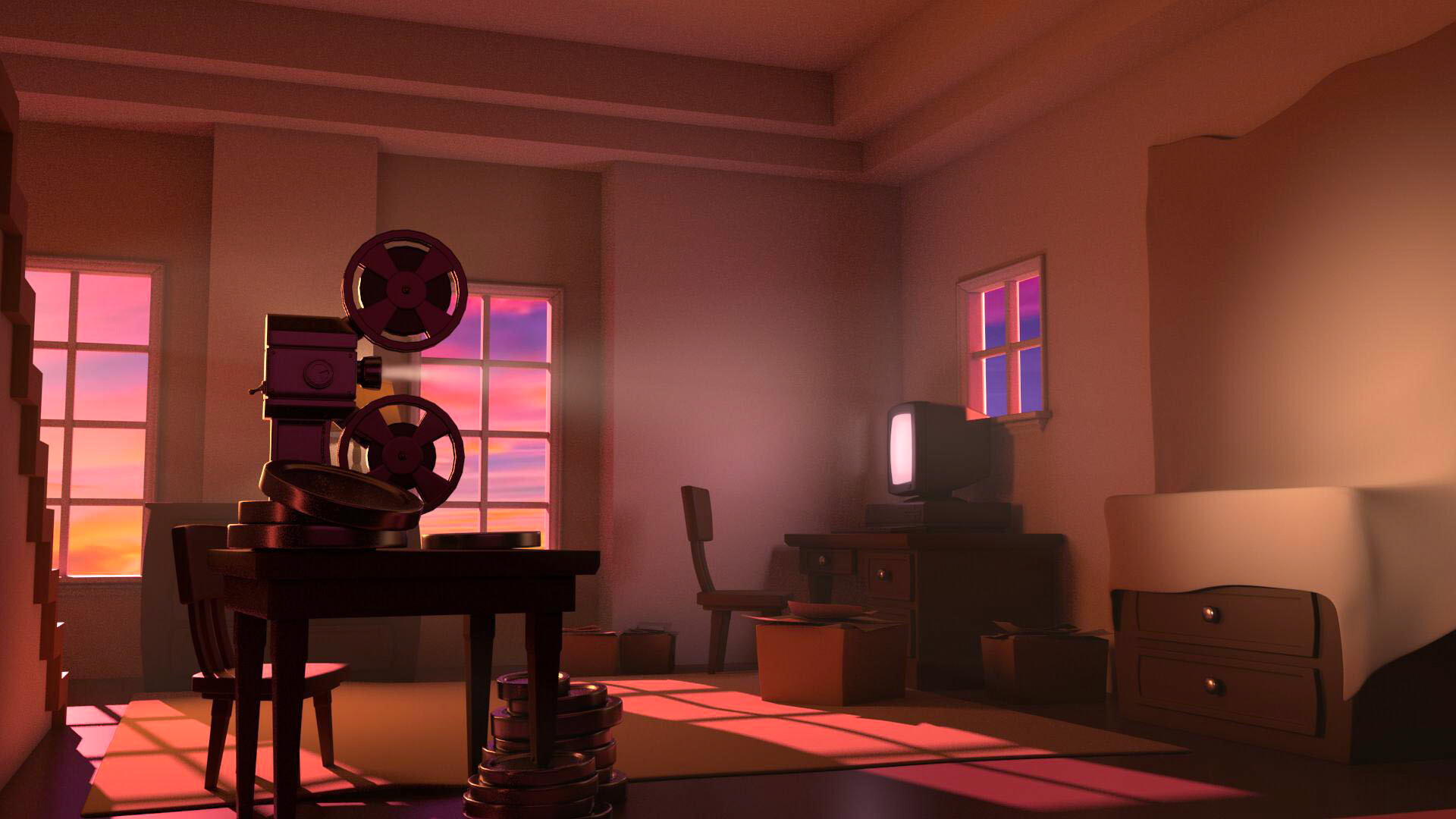 ArtStation - Sunset Room