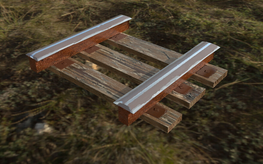 ArtStation - Railroad Tracks