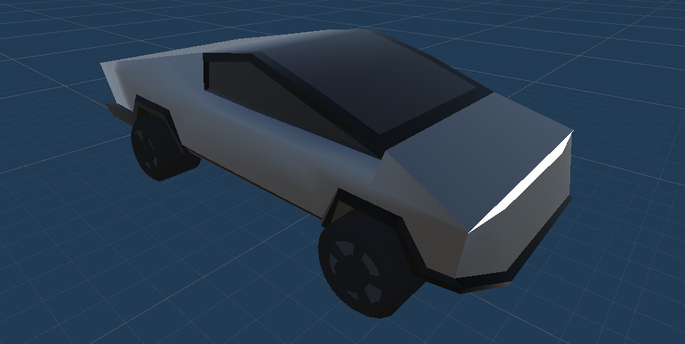 ArtStation - Low-Poly Cybertruck