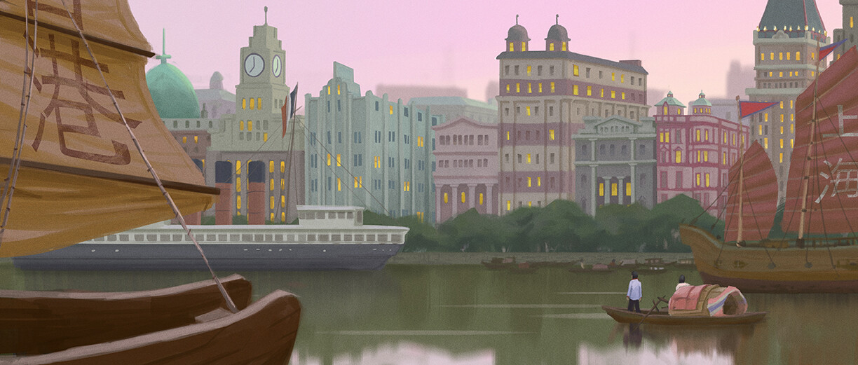 ArtStation - Miss Shanghai - The Bund