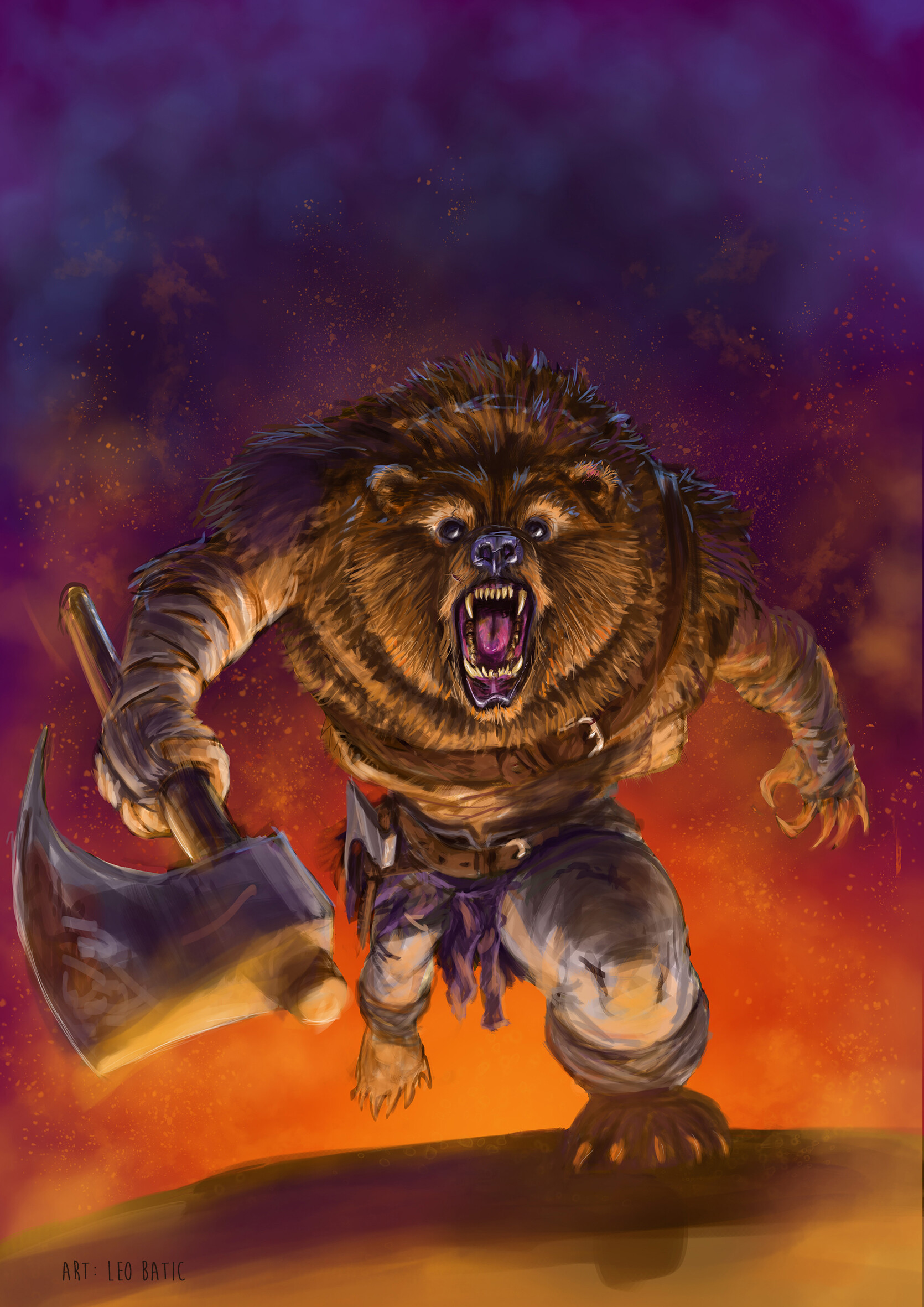 ArtStation - Bear Attack