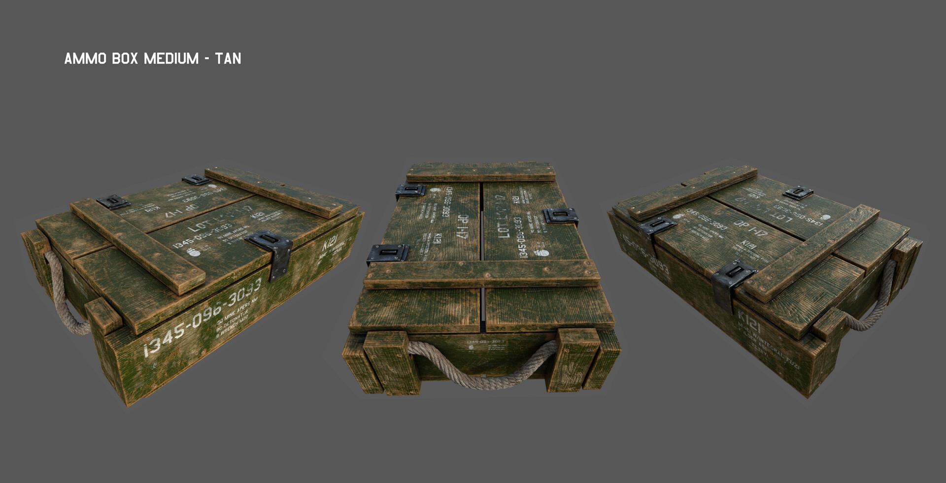 ArtStation - Ammo boxes - Game art