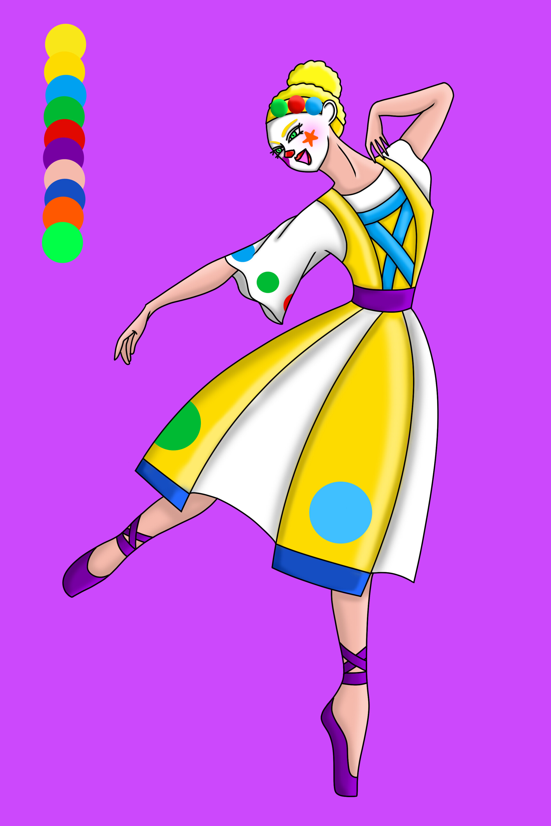 ArtStation - Clown Ballerina OC